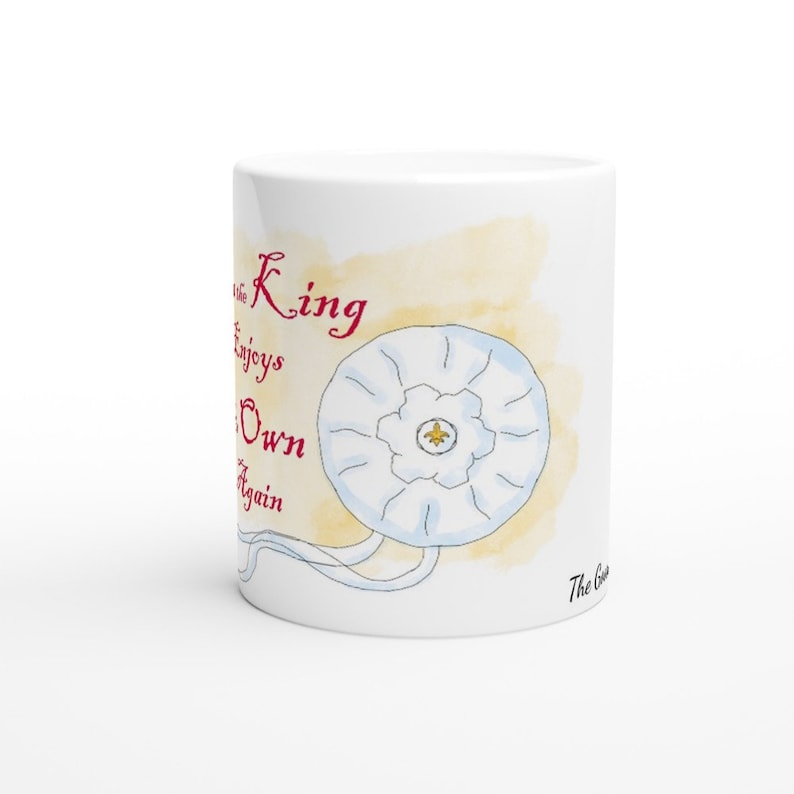 When the King Enjoys His Own Again 11oz Jacobite Mug, Jacobite Rose ...