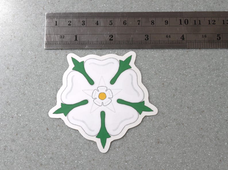 Jacobite White Rose Vinyl Sticker, White Cockade, British History ...