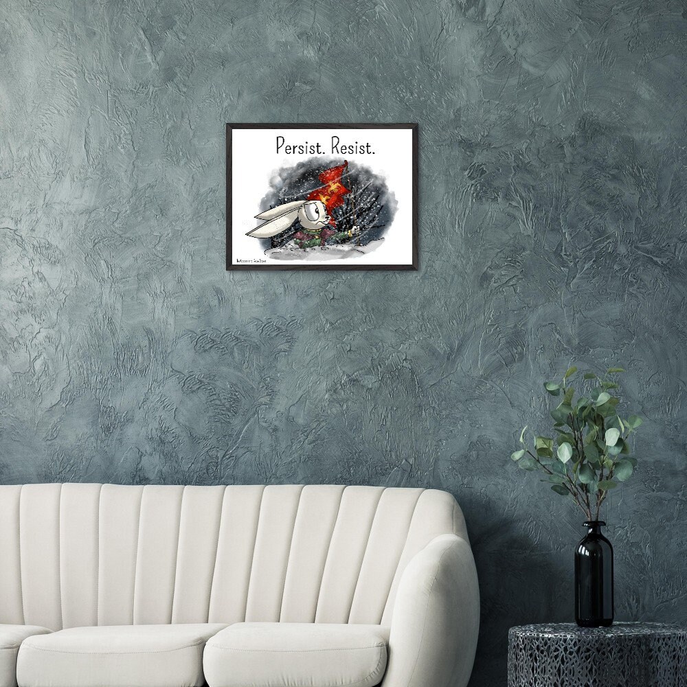 Persist. Resist. Premium Framed Inspirational Scuttlefluff Poster ...