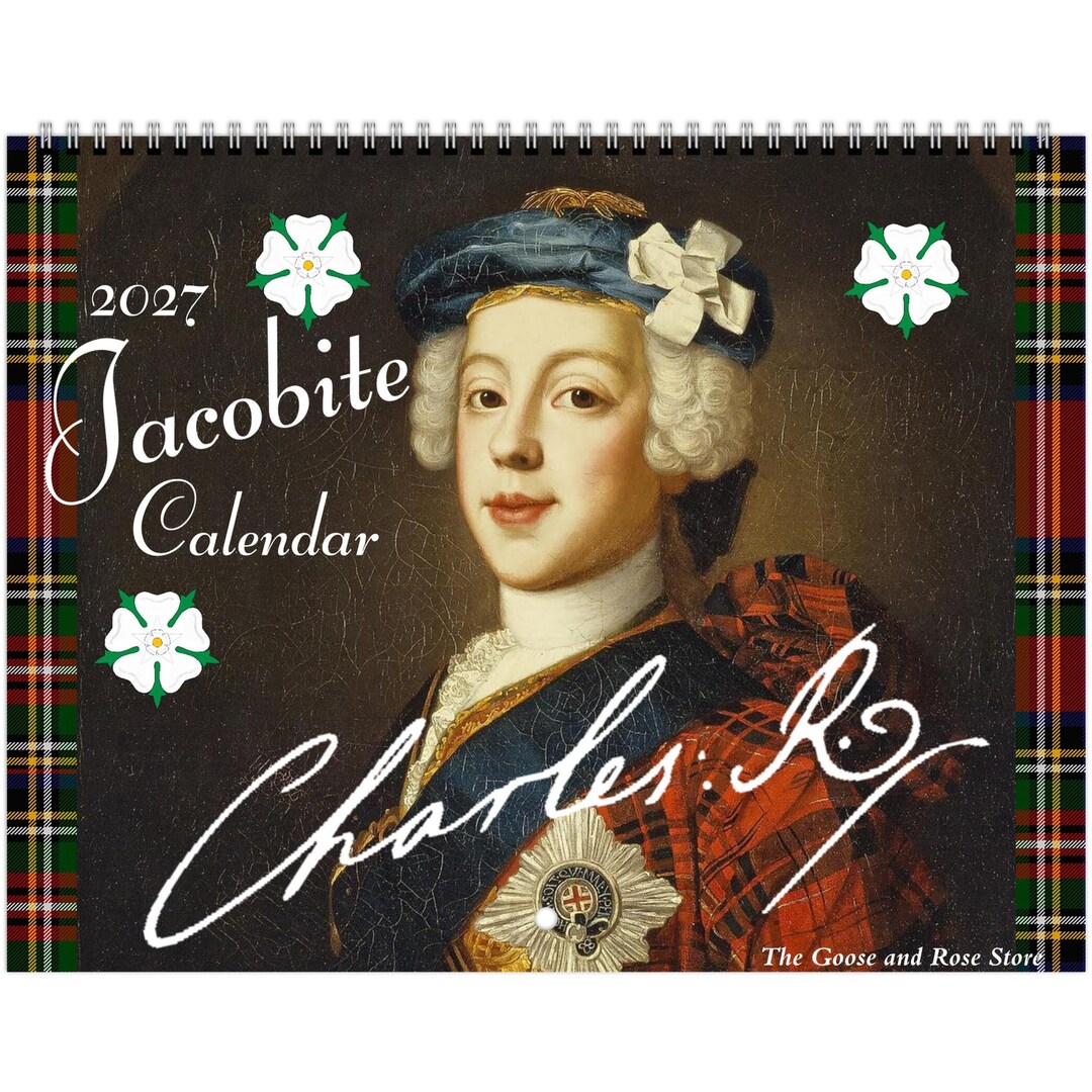 Jacobite Wall Calendar 2027 (US & CA) - Etsy