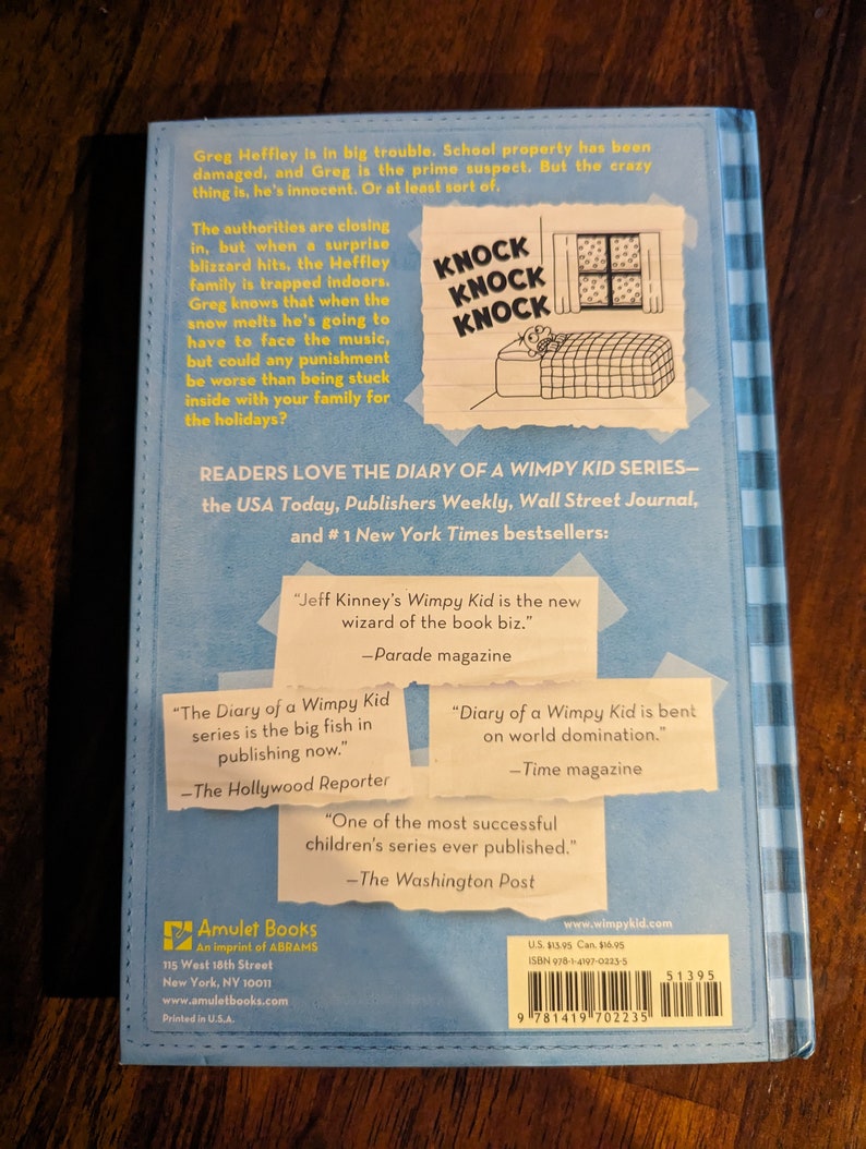 Diary of a Wimpy Kid. Cabin Fever. Volume 6 - Etsy