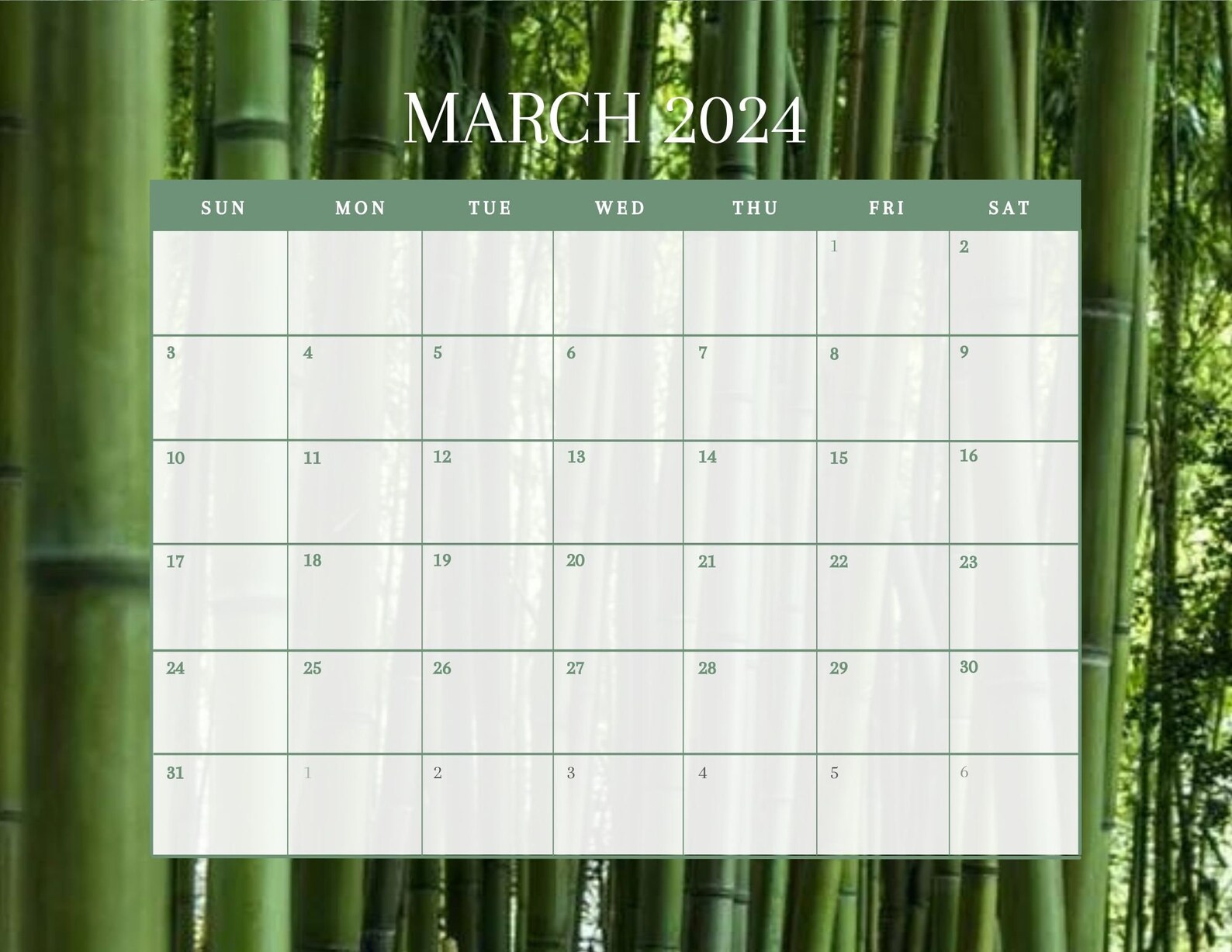 2024 Printable Plant Calendar - Etsy