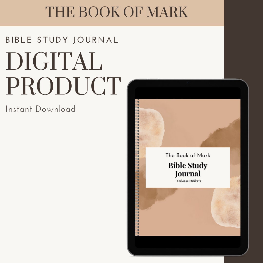 The Book of Mark Bible Study Journal | Digital Bible Study | Instant ...