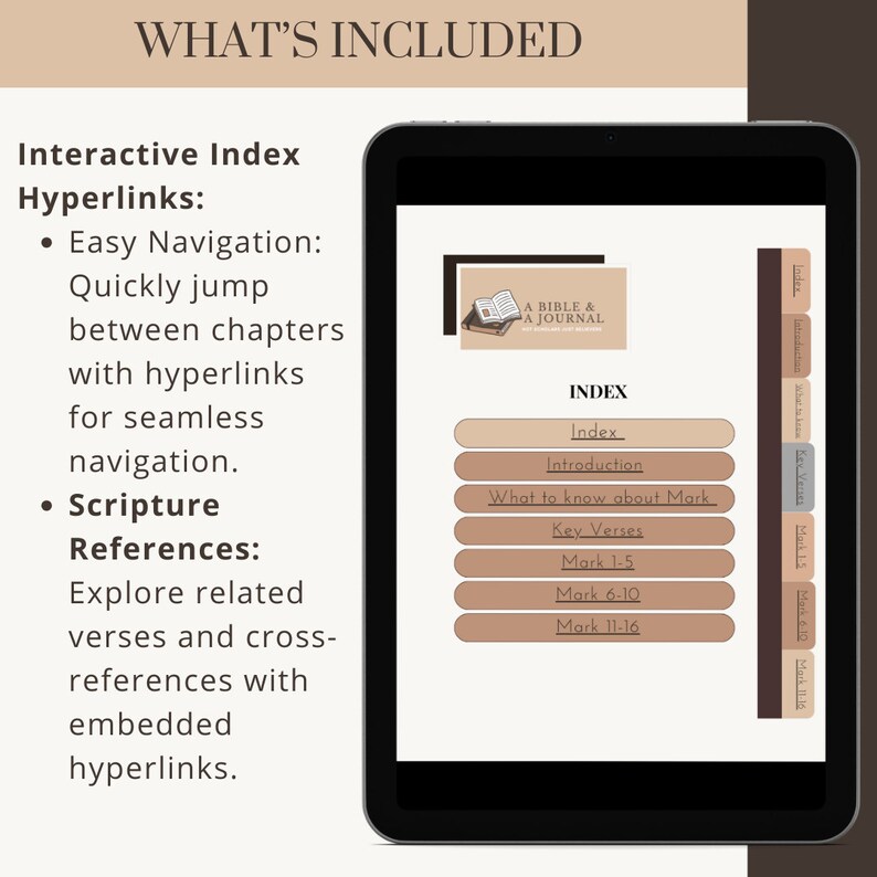 The Book of Mark Bible Study Journal | Digital Bible Study | Instant ...