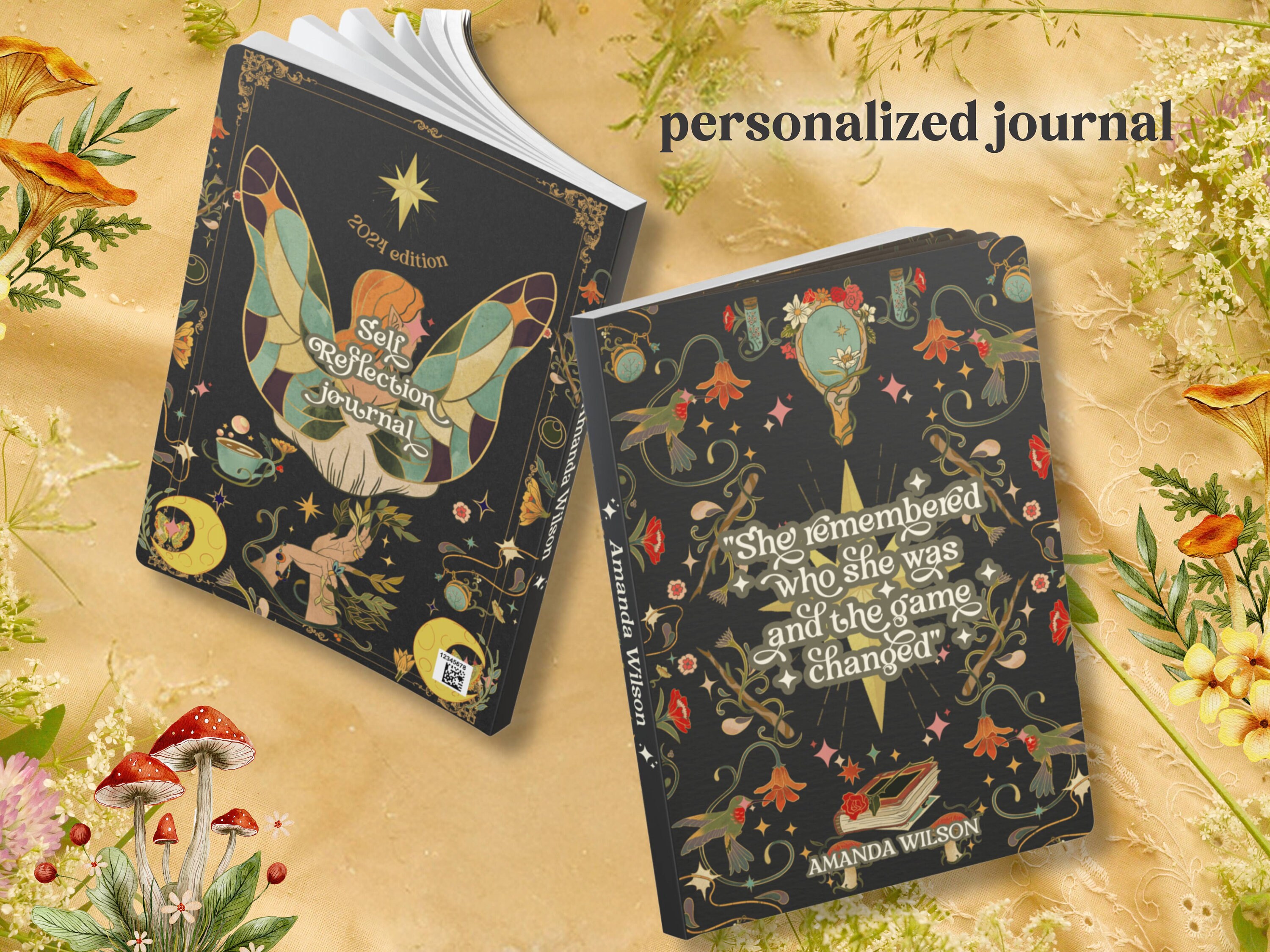 Personalized Self Reflection Journal Customizable Wellness Diary ...