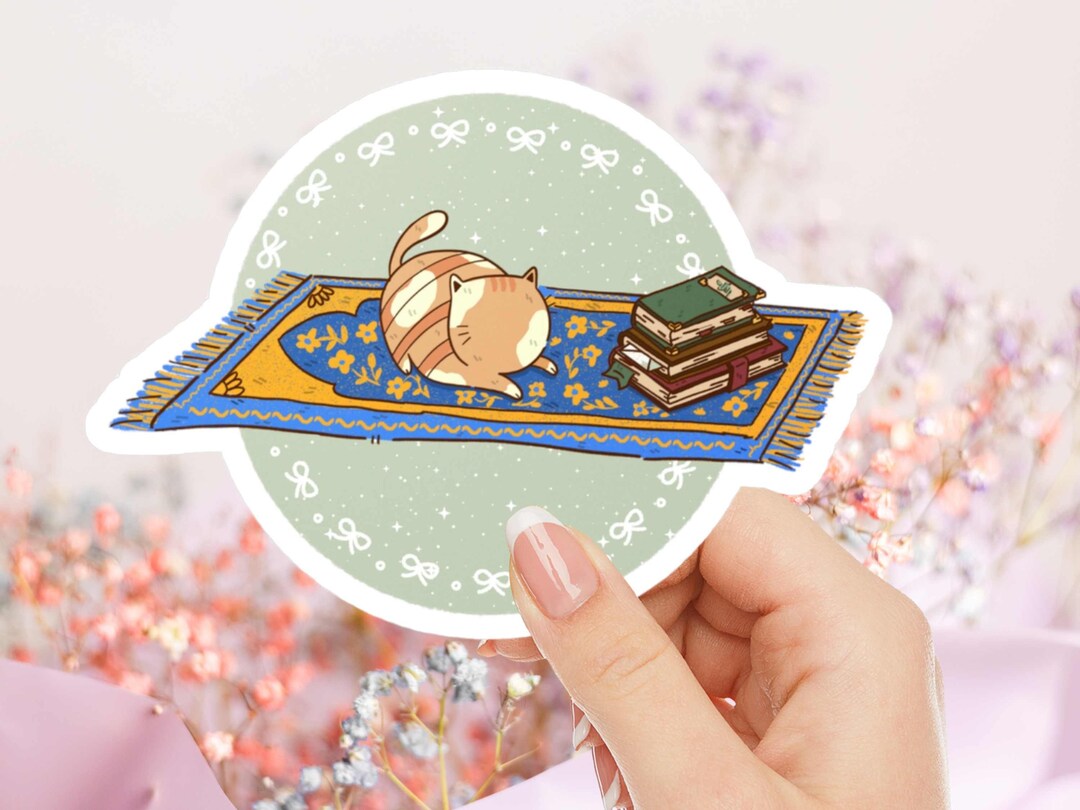 Cute Cat Sticker Salah Islamic Stickers for Laptop Salah Prayer Islamic ...