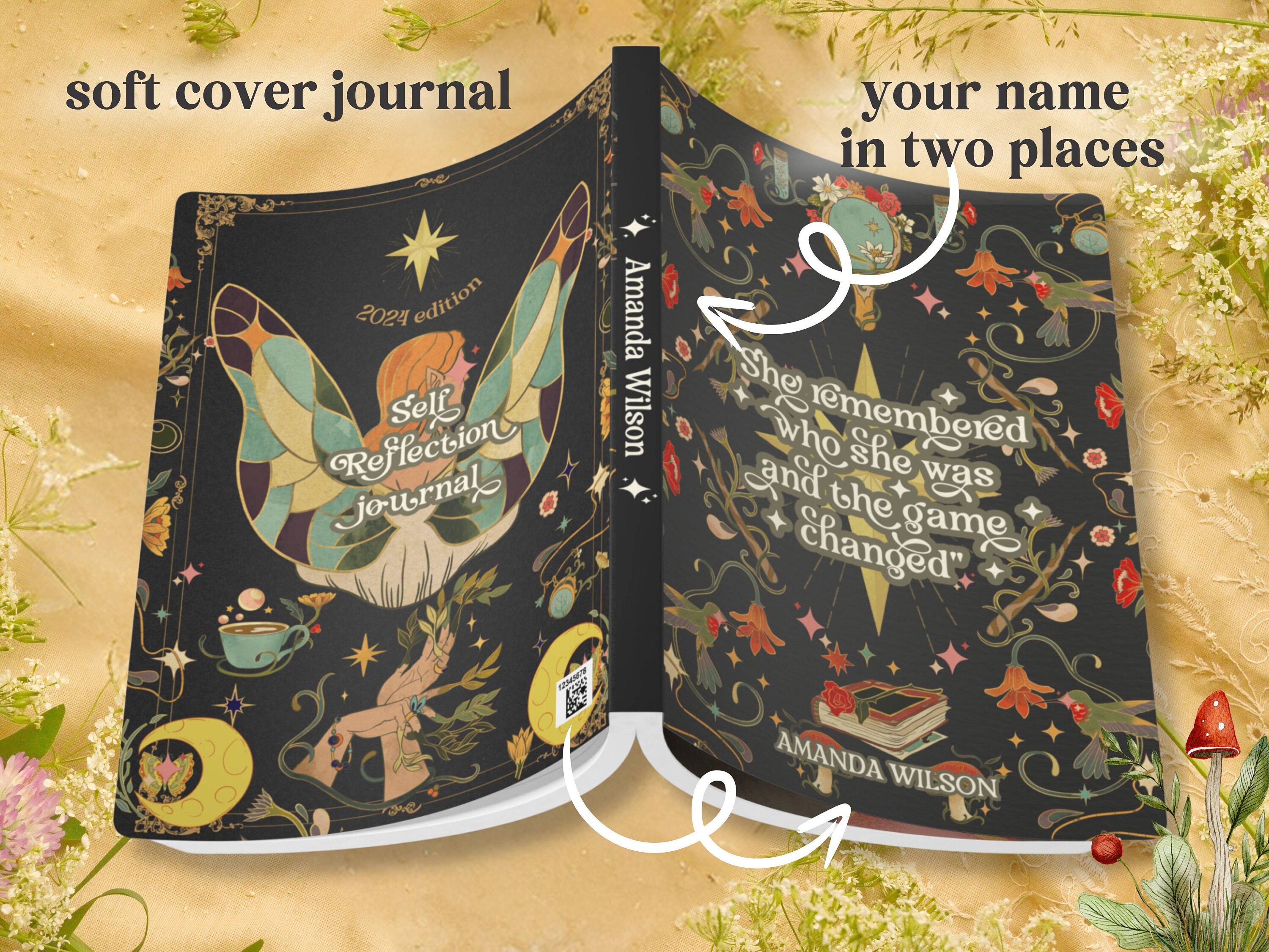 Personalized Self Reflection Journal Customizable Wellness Diary ...