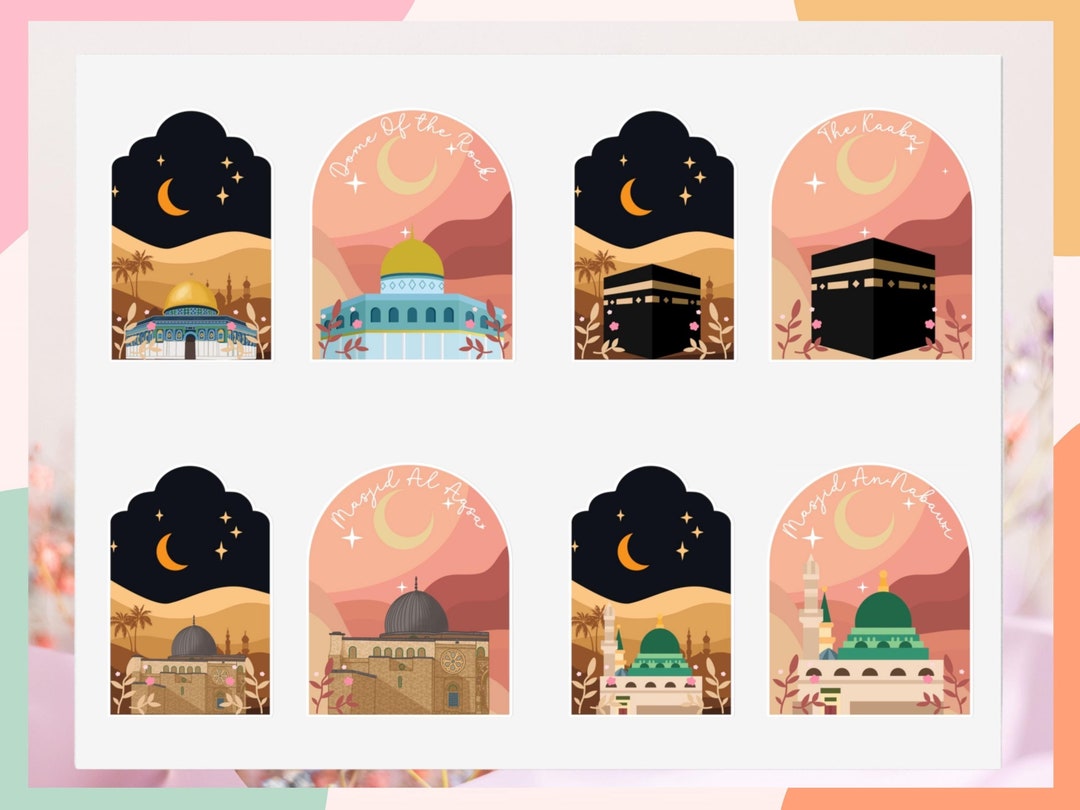 Islamic Sticker Sheet Muslim Stickers for Quran Journal Quran Stickers ...