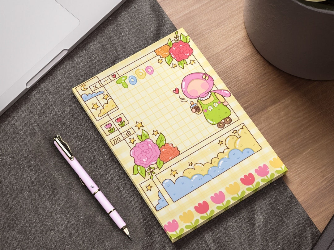 Cute To-do List Kawaii Sticky Notes Cute Planner Notes Memo Pad Notepad ...