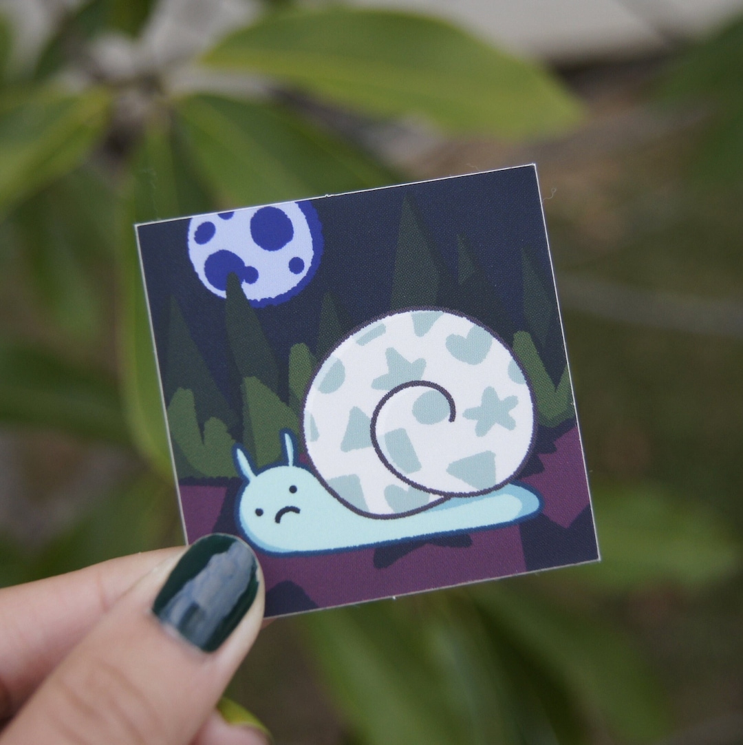 Cute Snail Sticker Waterproof Matte Vinyl Laptop Sticker - Etsy