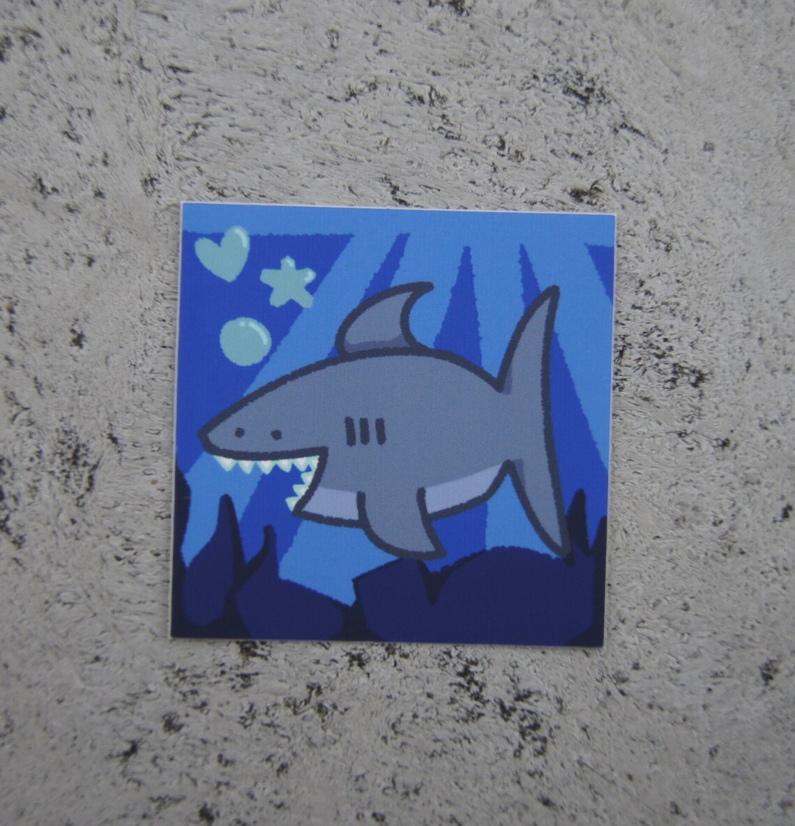 Cute Shark Sticker Waterproof Matte Vinyl Laptop Sticker - Etsy