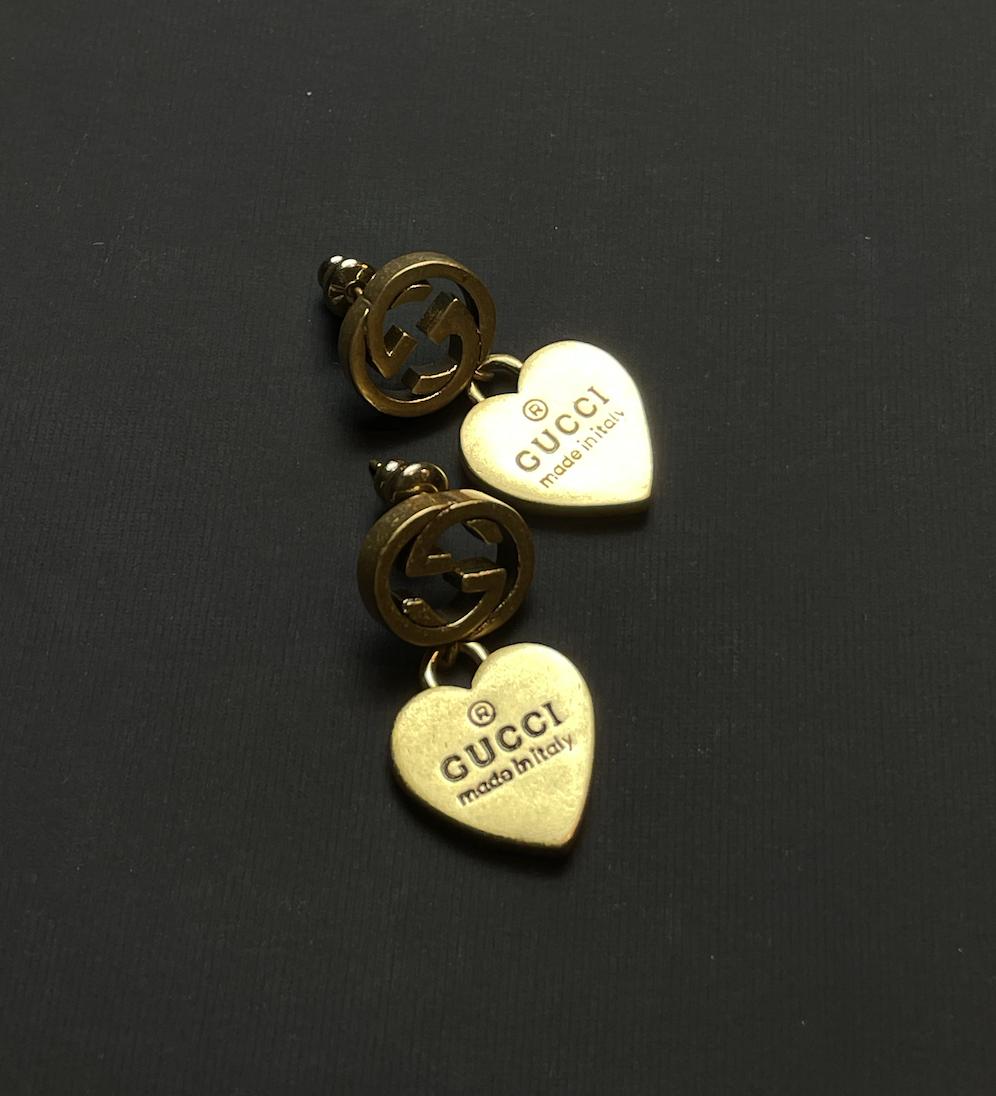 Amazing Vintage Gucci Gold Tone Earrings - Etsy