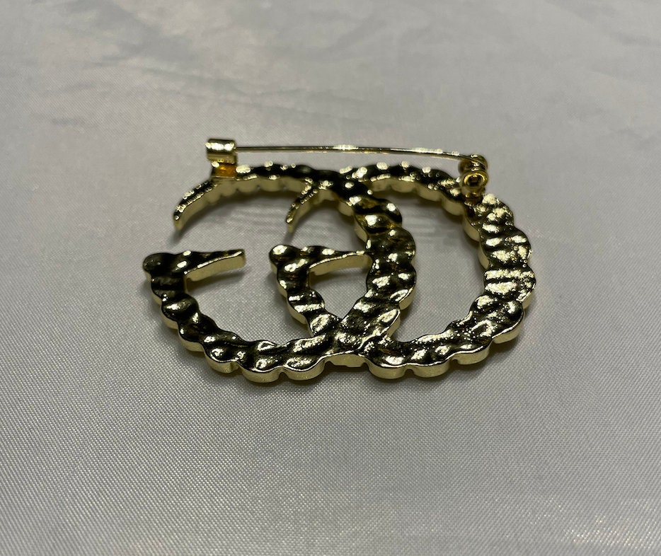 Vintage Gucci Stunning Gold Brooch With Pearls - Etsy