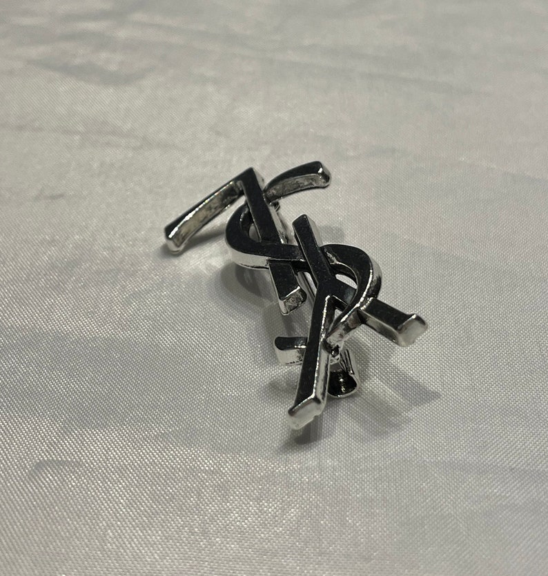 Vintage Yves Saint Laurent Silver Metal Brooch - Etsy