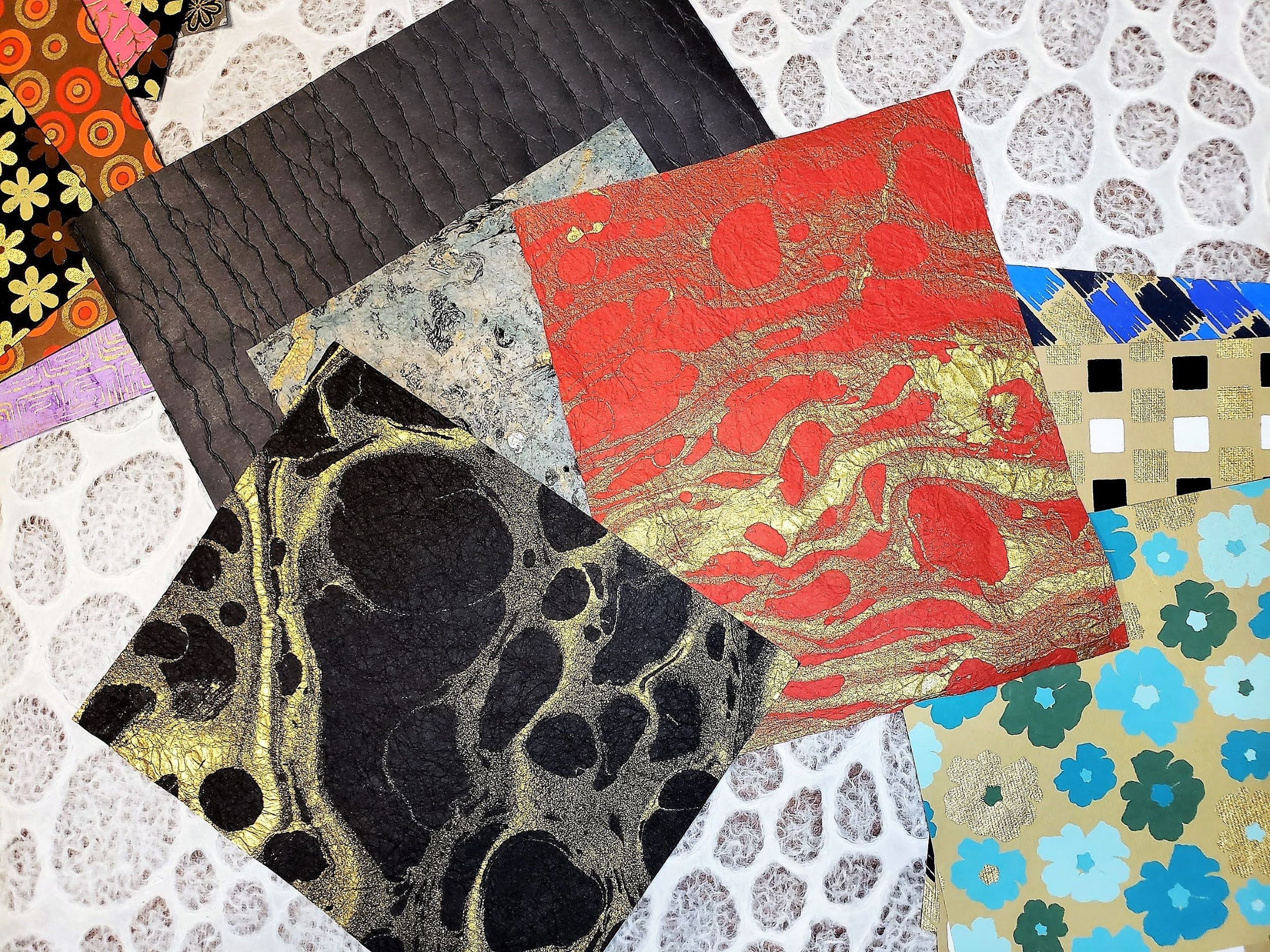 Artist Paper From Around the World - 12 Sheets Collage, Scrapbook, Atcs ...