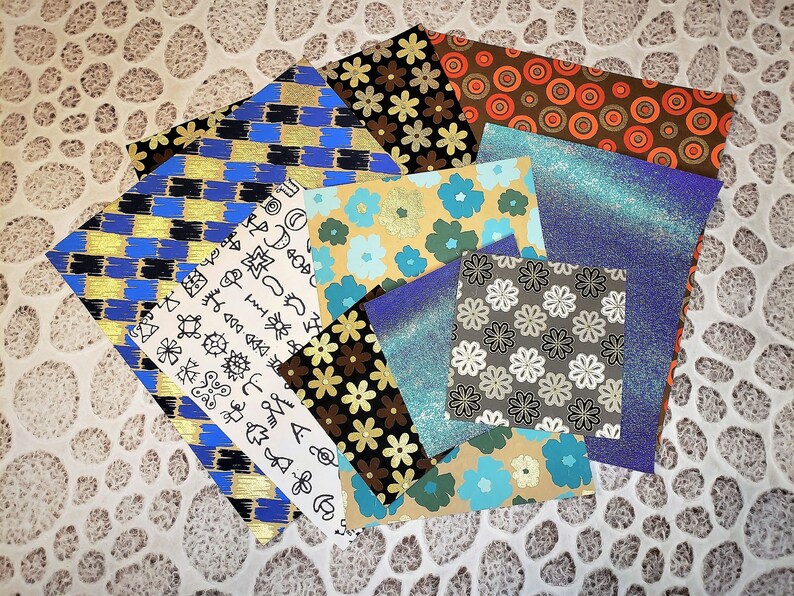 Artist Paper From Around the World - 12 Sheets Collage, Scrapbook, Atcs ...