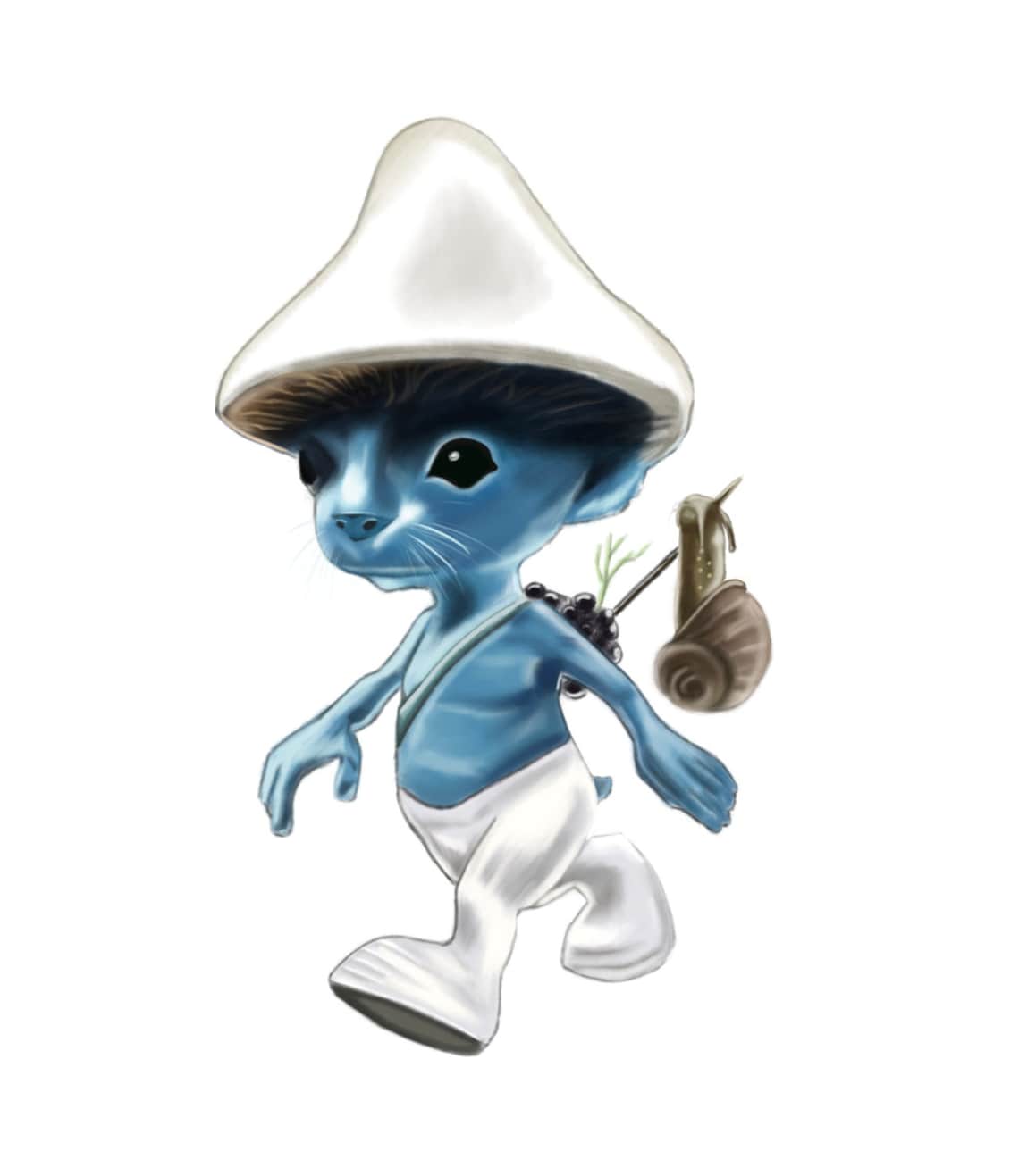 Smurf Cat SVG File - Etsy