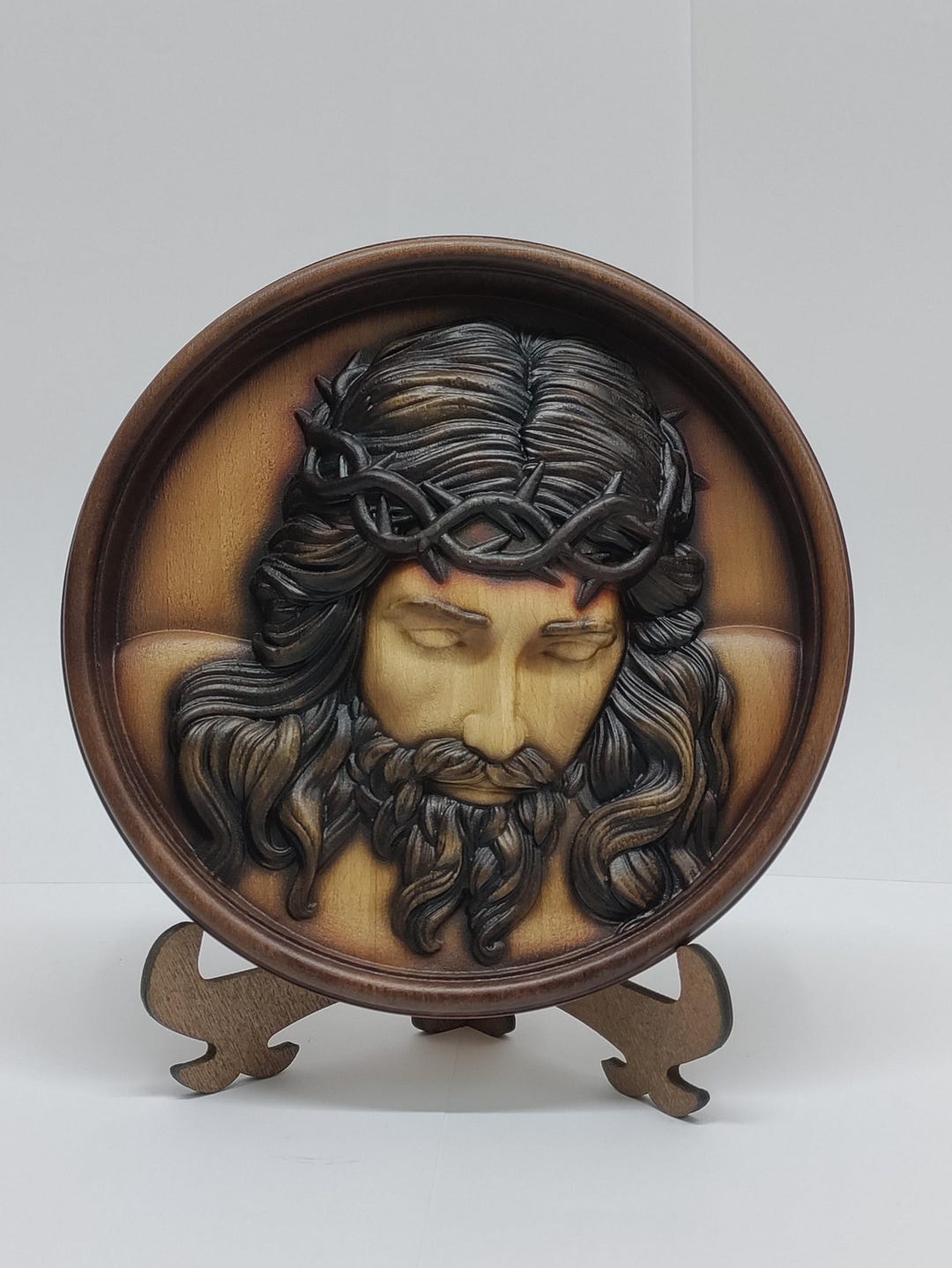 Jesus Christ, Bas-relief of the Savior, the Icon is Made of Wood ...