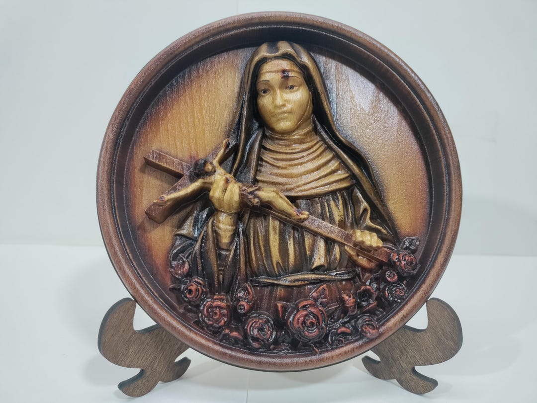 Icon of Saint Rita, Icon Made of Wood, the Icon is Made of Wood ...