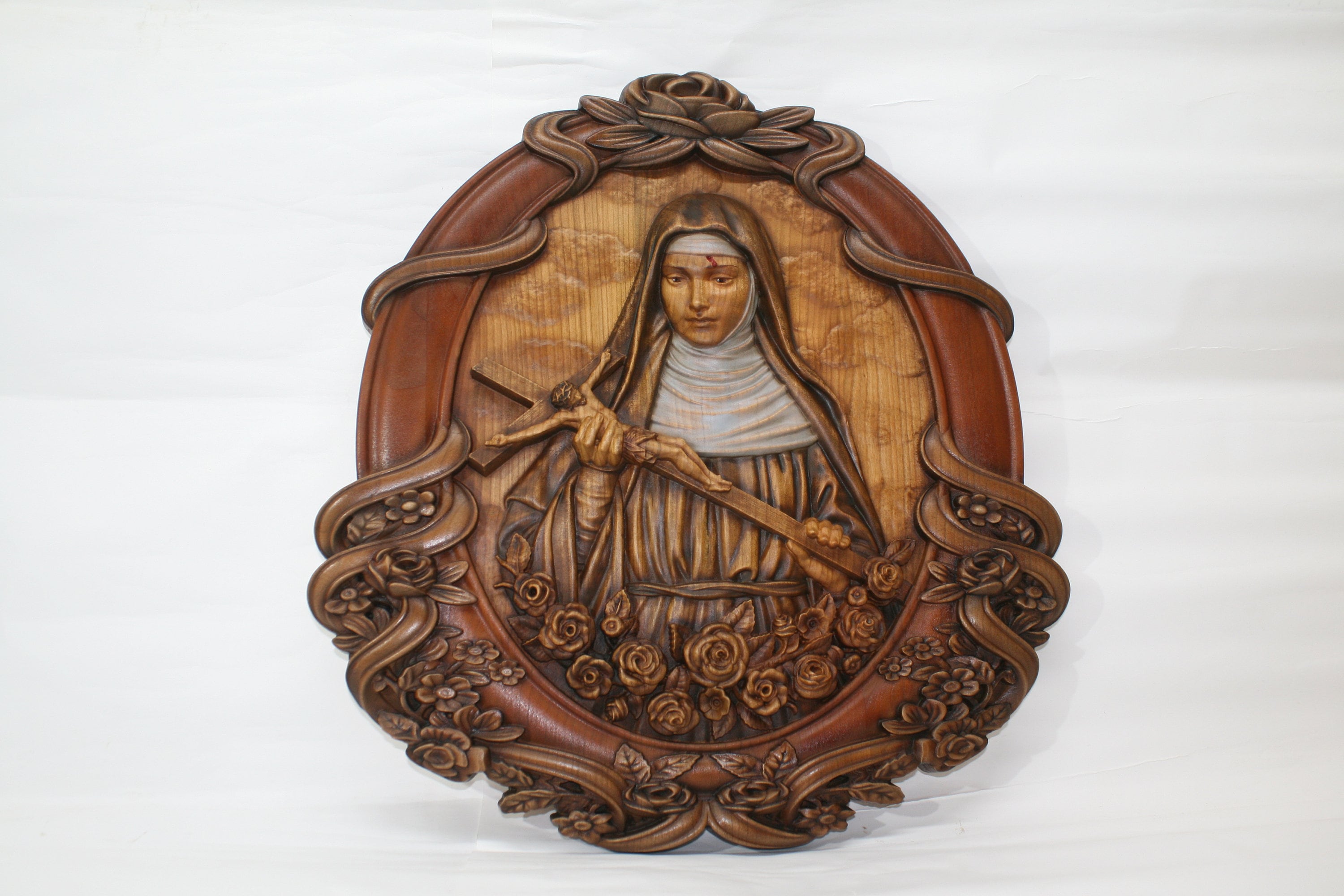 Icon of Saint Rita, Icon Made of Wood, Icon Carved From Wood, Icons ...