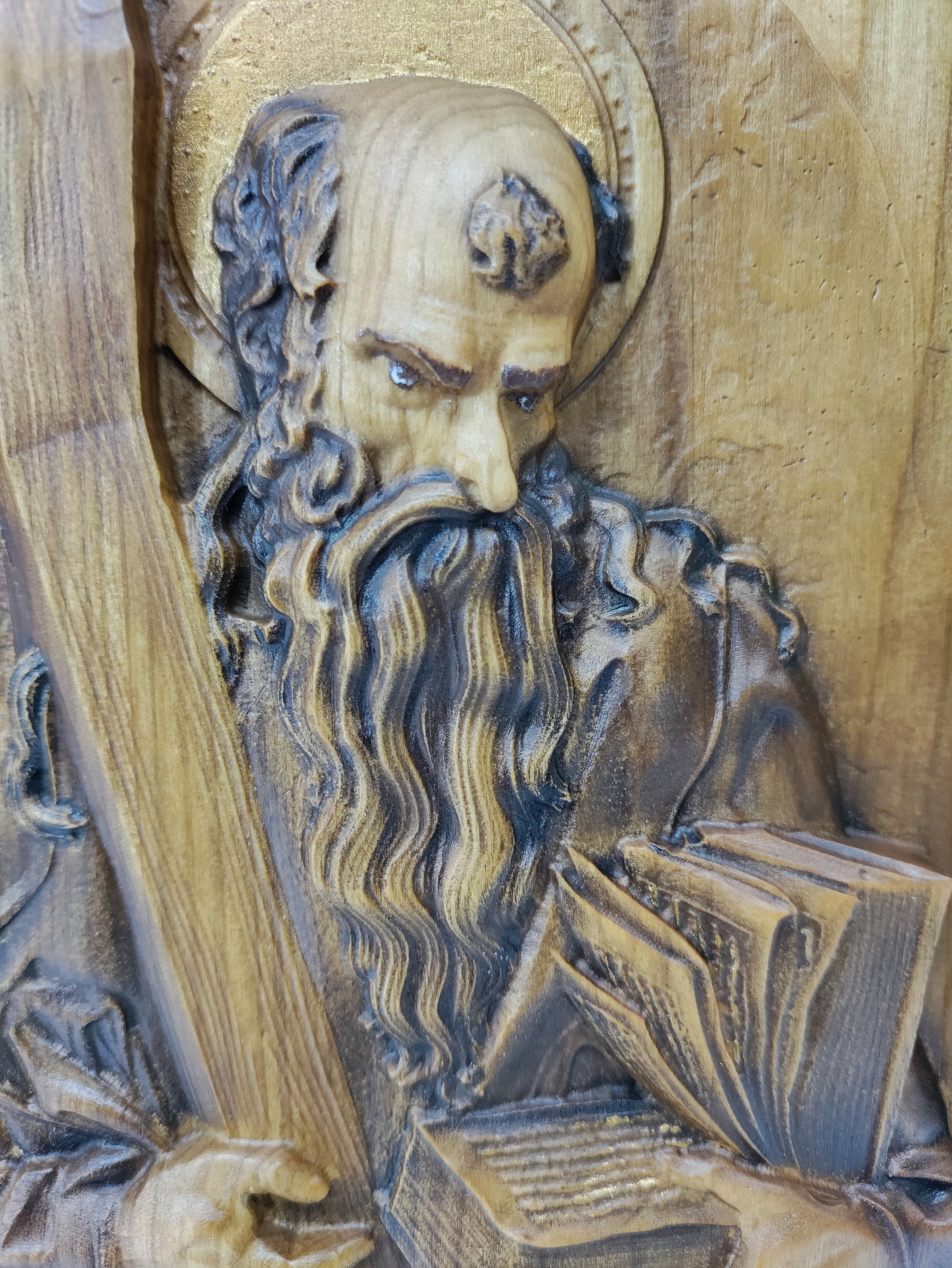 Saint Andrew Icon, Wooden Icon, Icon Carved From Wood, Icons, Picture ...