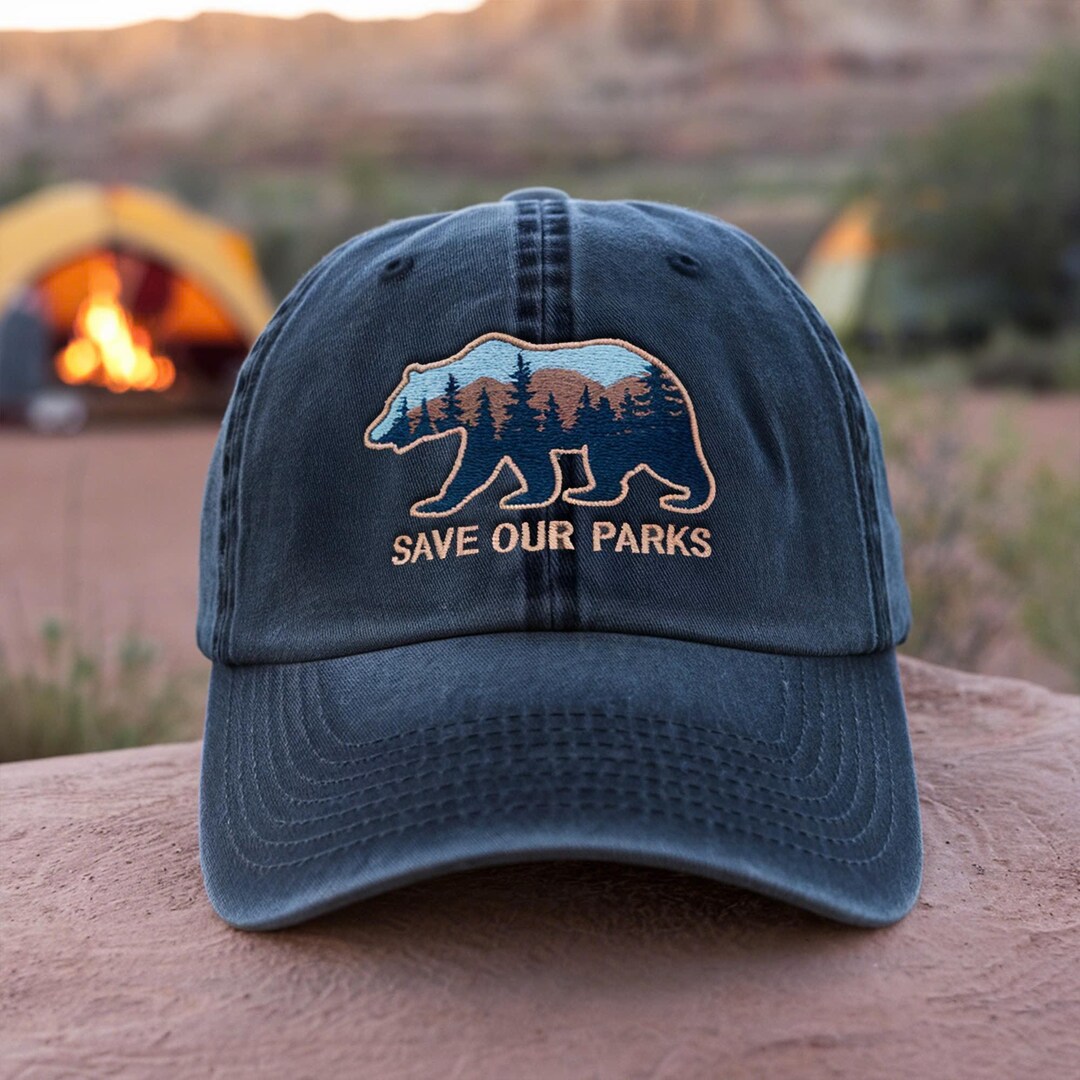 Embroidered Protect Our National Parks Pigment Dyed Hat, Resist FDT Dad ...