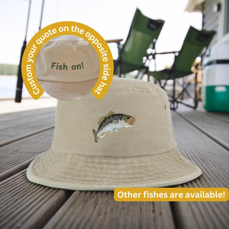Fishing Bucket Hat - Etsy
