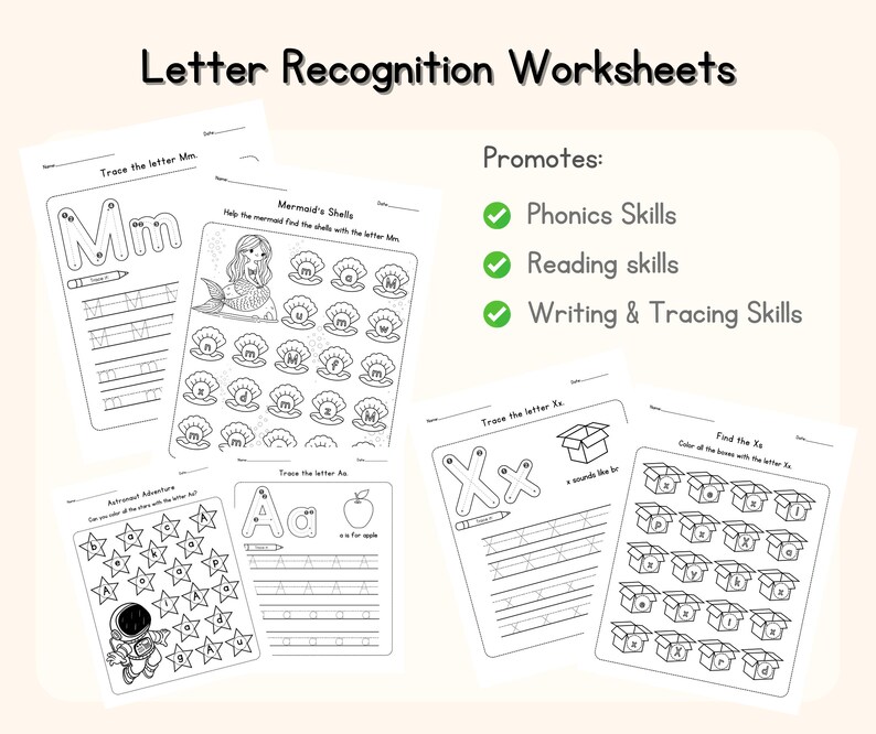 Alphabet Worksheets Printable, Preschool Curriculum, Toddler Tracing ...