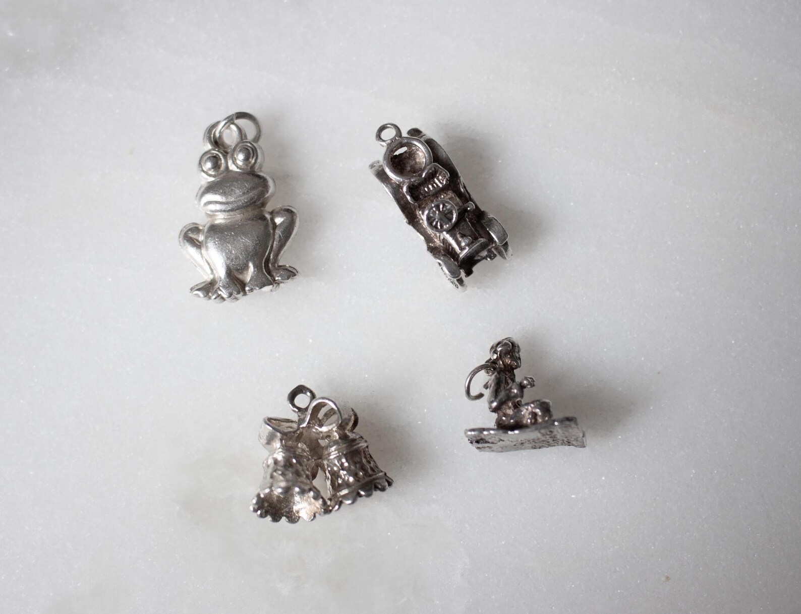 Vintage Sterling Silver Charm｜assorted Classic Pendants｜retro ...