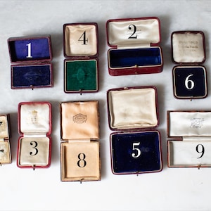 Antique Jewelry Display Boxes ｜vintage Clamshell Ring Presentation Box ...