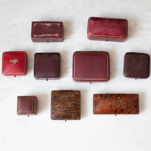 Antique Jewelry Display Boxes ｜vintage Clamshell Ring Presentation Box ...