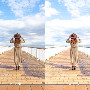10 LIGHTROOM Presets, Bright and Airy Presets, Bright and Natural Tones ...