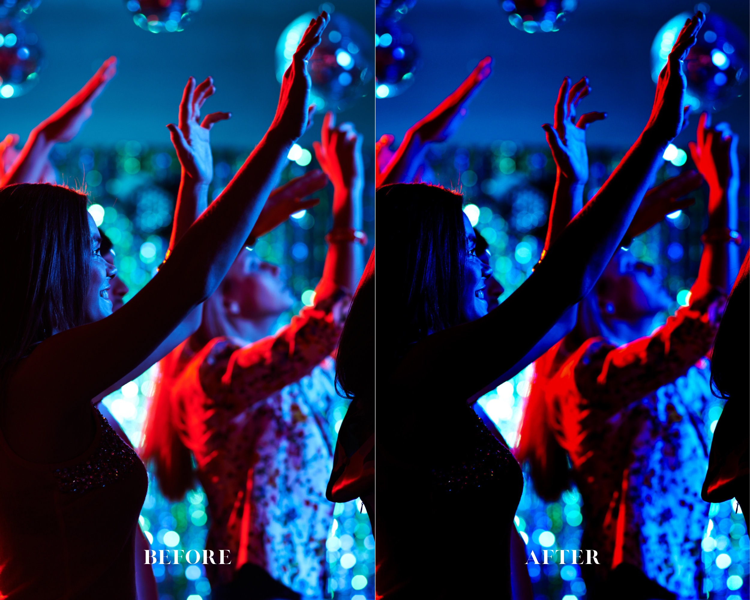 10 LIGHTROOM Presets, Nightlife Preset, Club Scene Lighting, Party ...