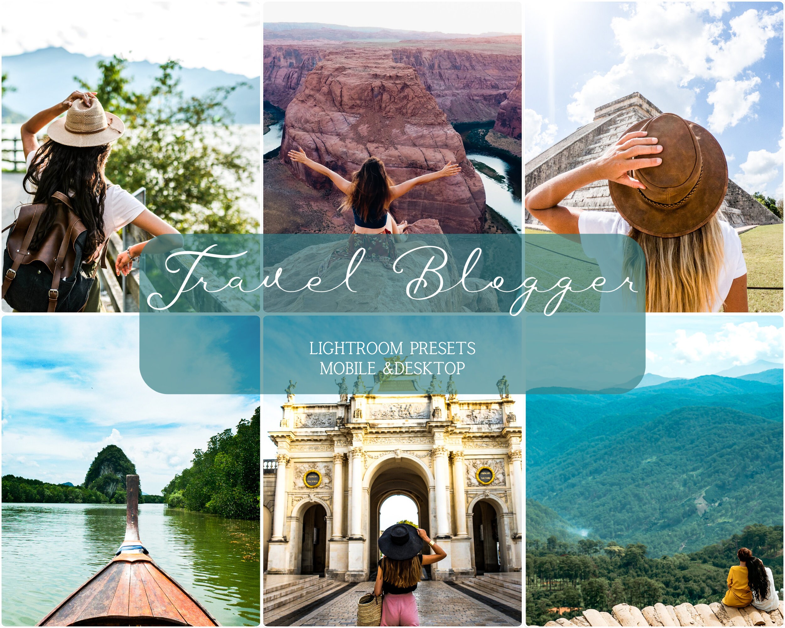 10 LIGHTROOM Presets, Travel Presets, Vivid Presets, Instagram Blogger Filter, Mobile & Desktop ...