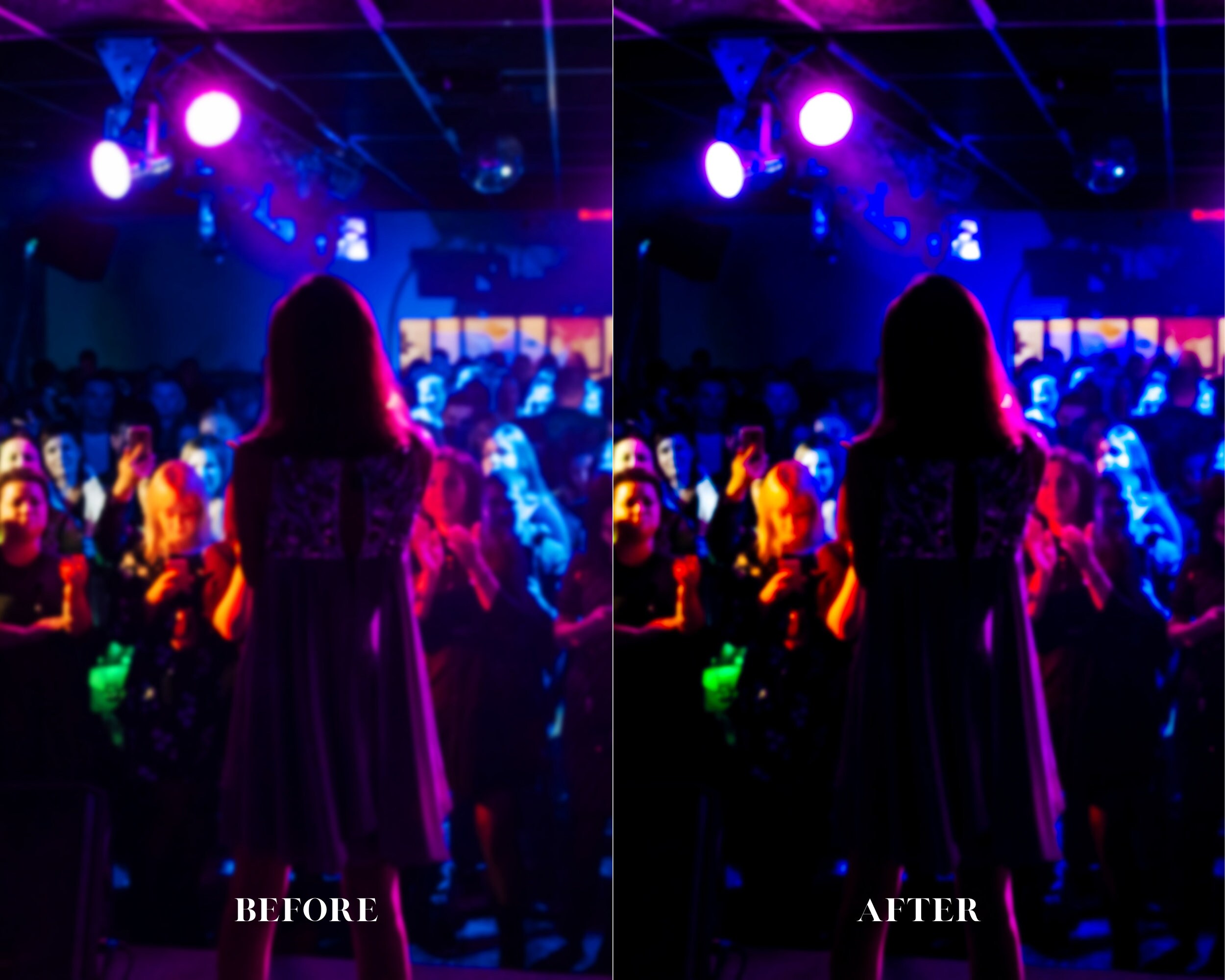 10 LIGHTROOM Presets, Nightlife Preset, Club Scene Lighting, Party ...