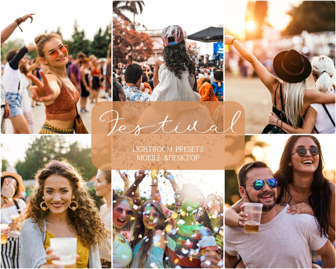 10 FESTIVAL LIGHTROOM PRESETS, Mobile & Desktop, Festival Preset, Event ...