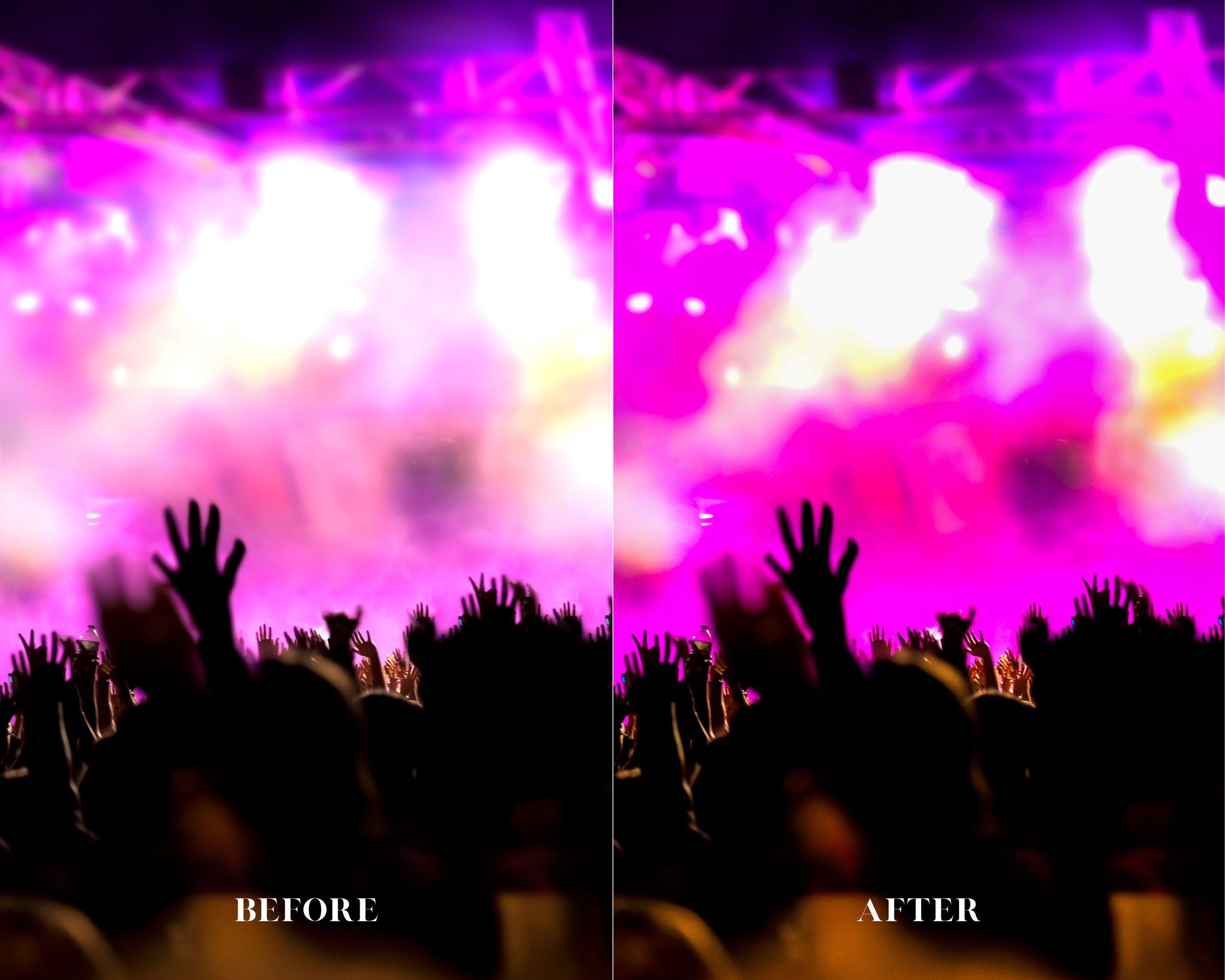 10 LIGHTROOM Presets, Nightlife Preset, Club Scene Lighting, Party ...