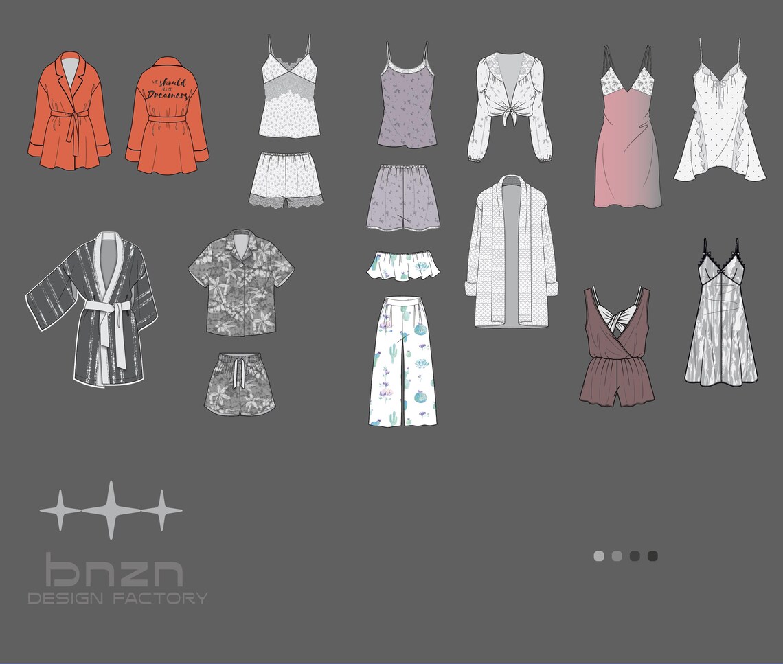 10 PLUS Womens Night Dress, Night Gown Mockups Pack, Clothing Brand ...