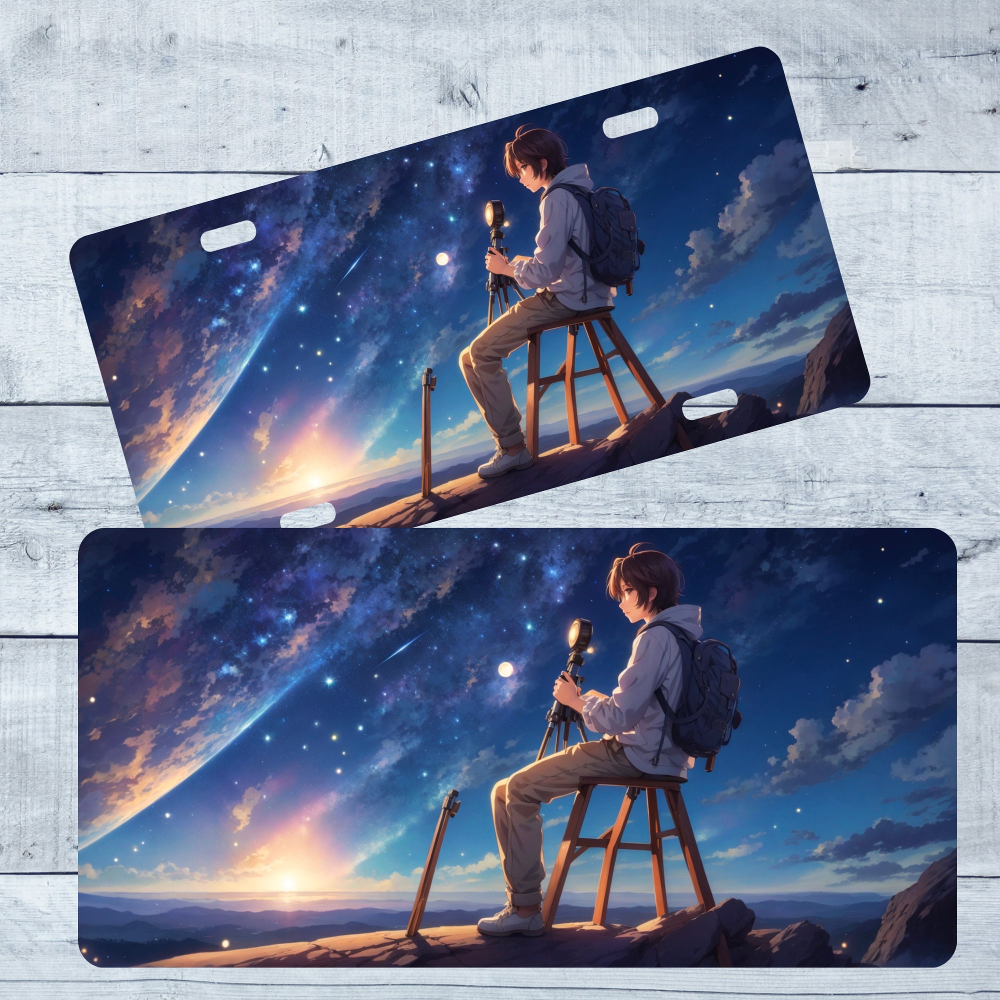 Anime Vanity License Plate Sublimation Design Bundle 201 Plus Digital ...