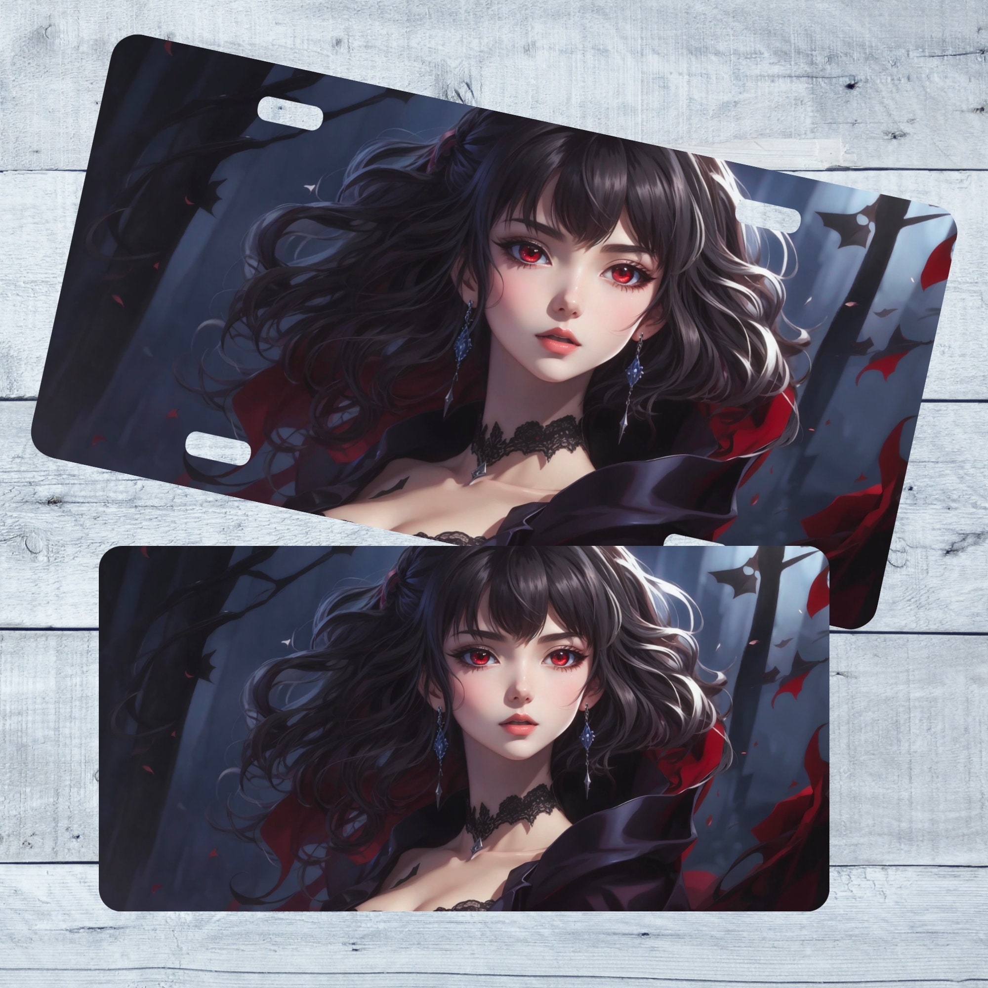 Anime Vanity License Plate Sublimation Design Bundle 201 Plus Digital ...