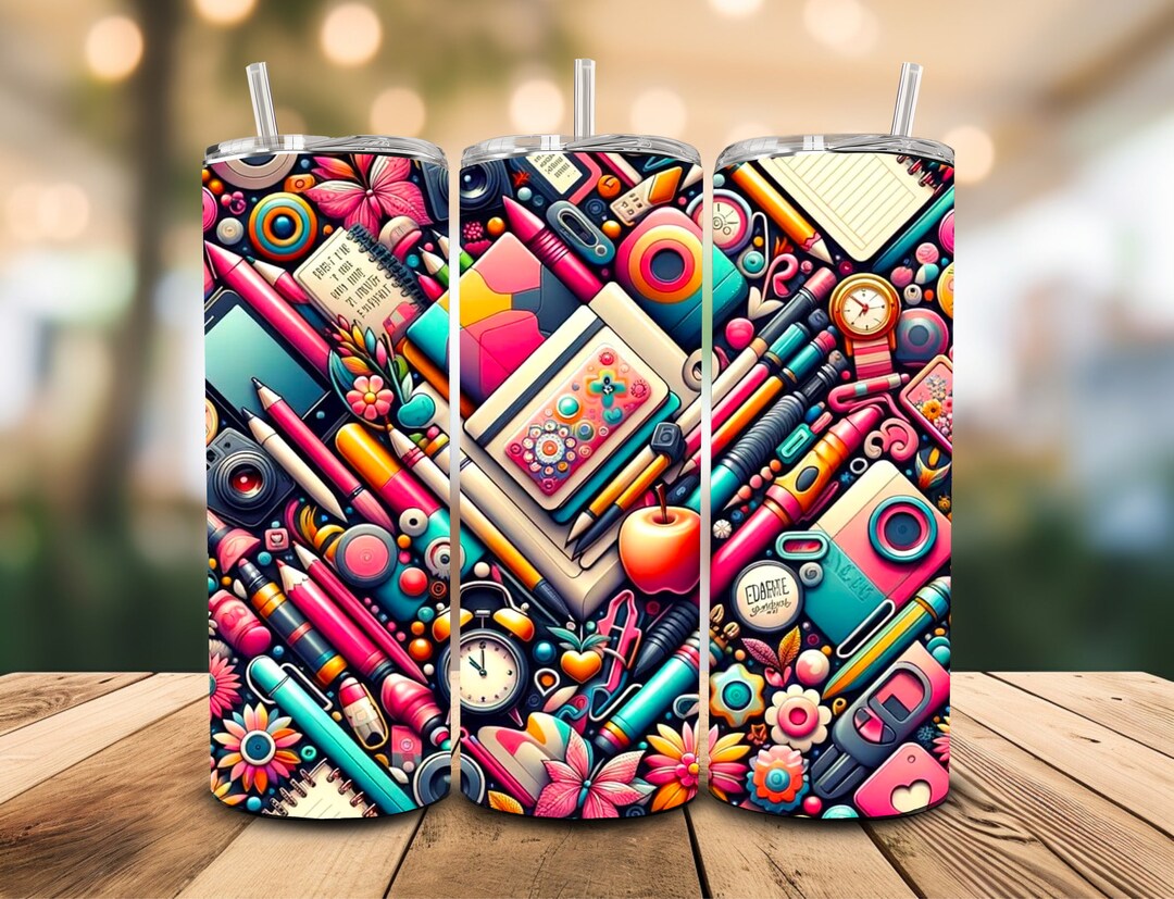 Teacher 20 Oz Skinny Tumbler Template, Teacher Tumbler Sublimation ...