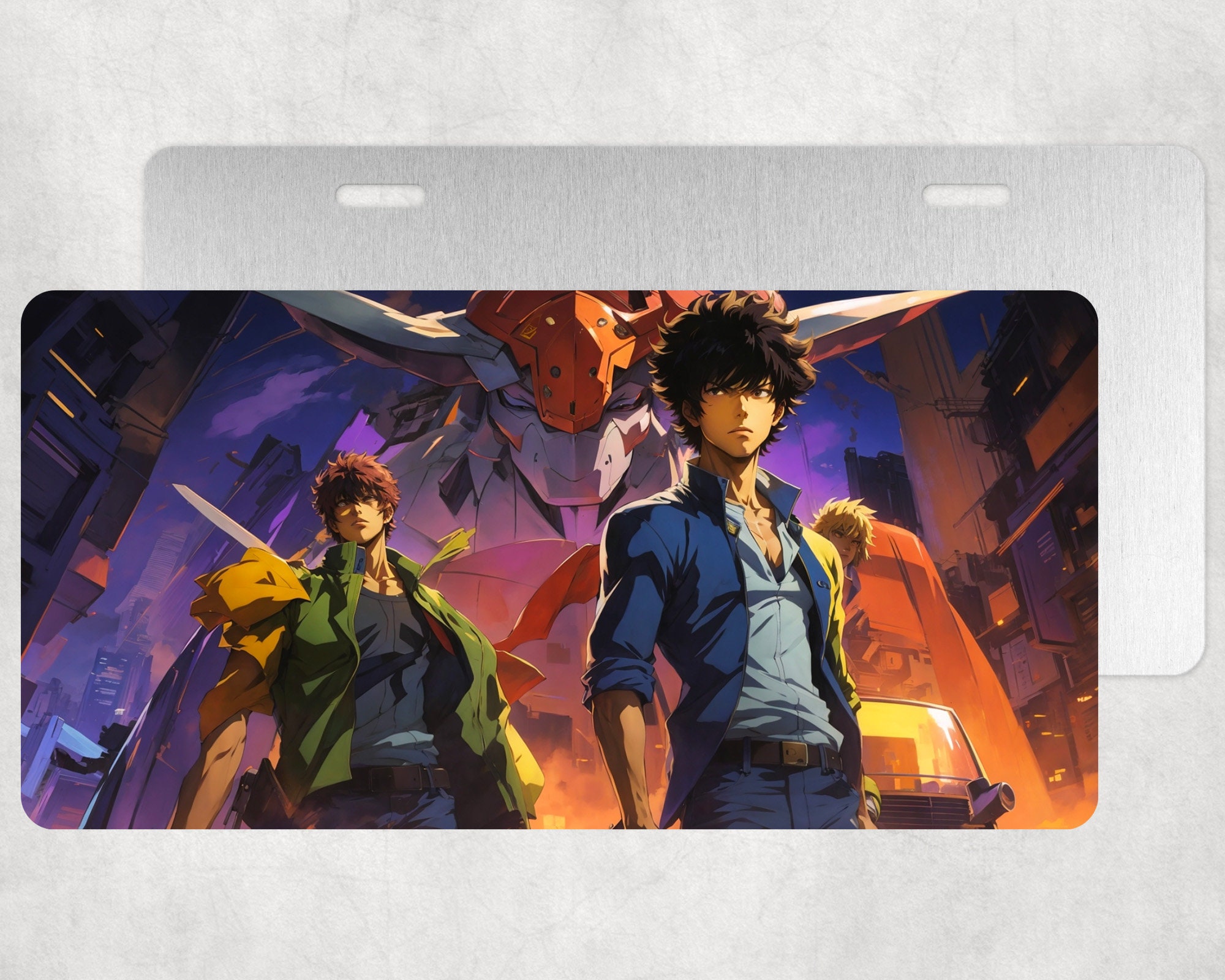 Anime Vanity License Plate Sublimation Design Bundle 201 Plus Digital ...