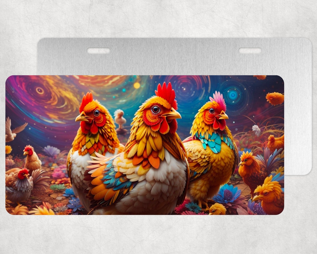 Chicken Png Chicken Coop Vanity License Plate Sublimation Design ...