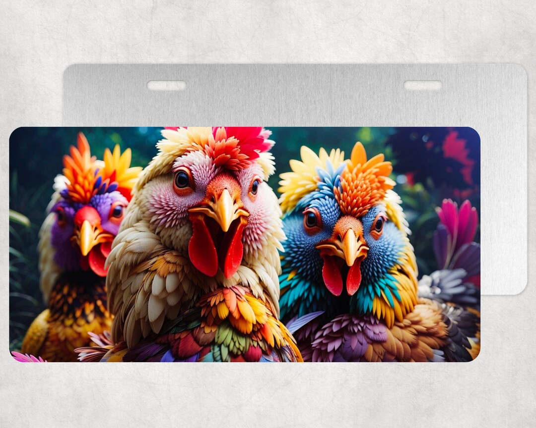 Chicken Png Chicken Coop Vanity License Plate Sublimation Design ...