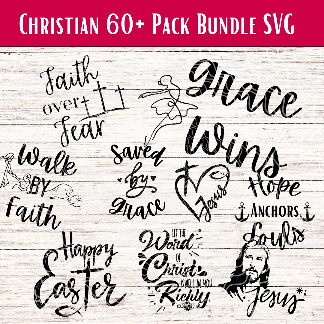 Christian Bundle SVG Scripture PNG Bundle, Bible Verse Bundle, Cut ...