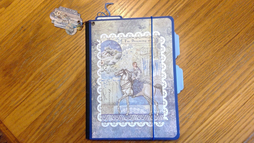 The Blue Princess Altered Composition Book - Etsy