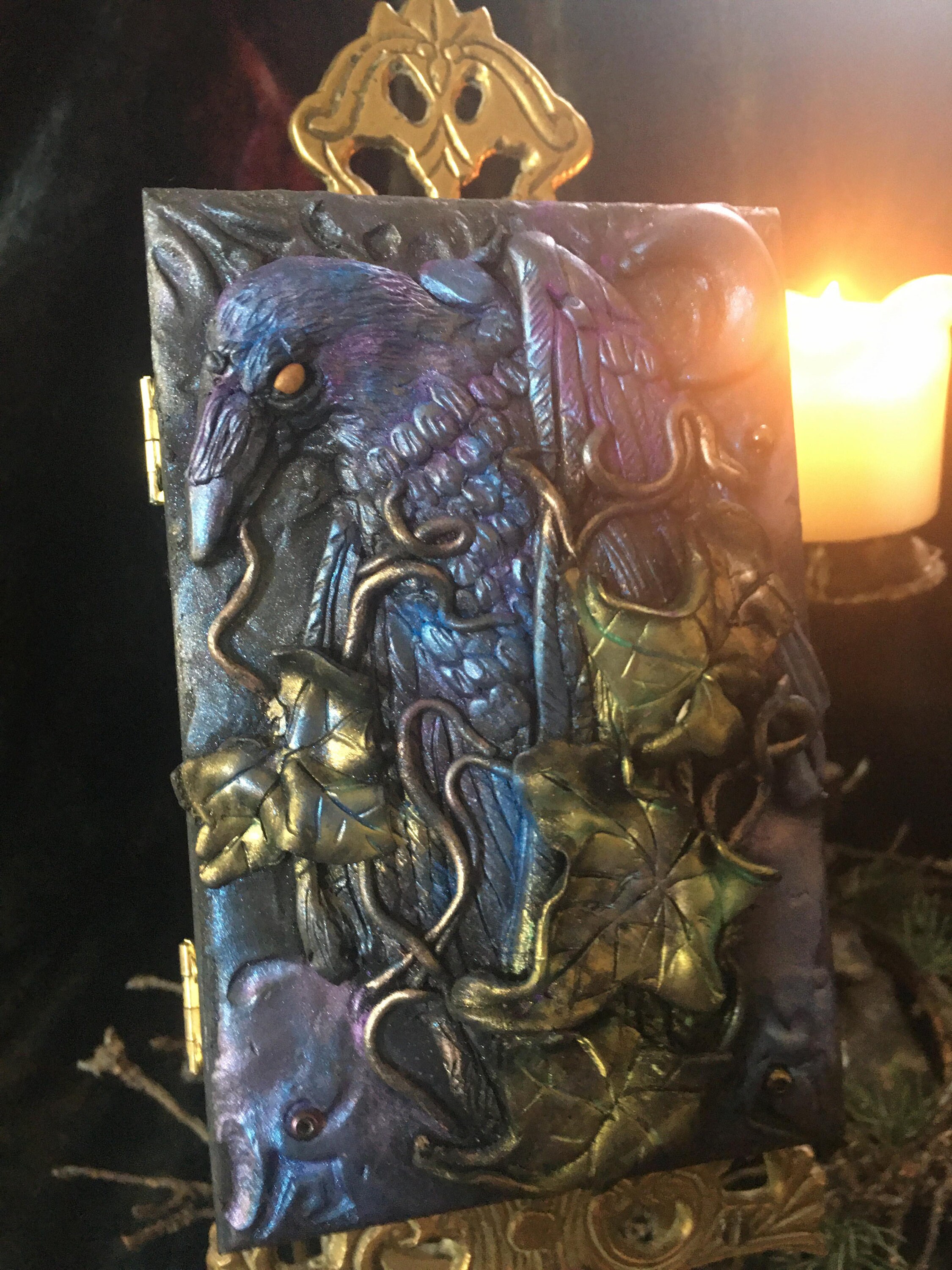 Tarot Card Box Ethereal Raven - Etsy