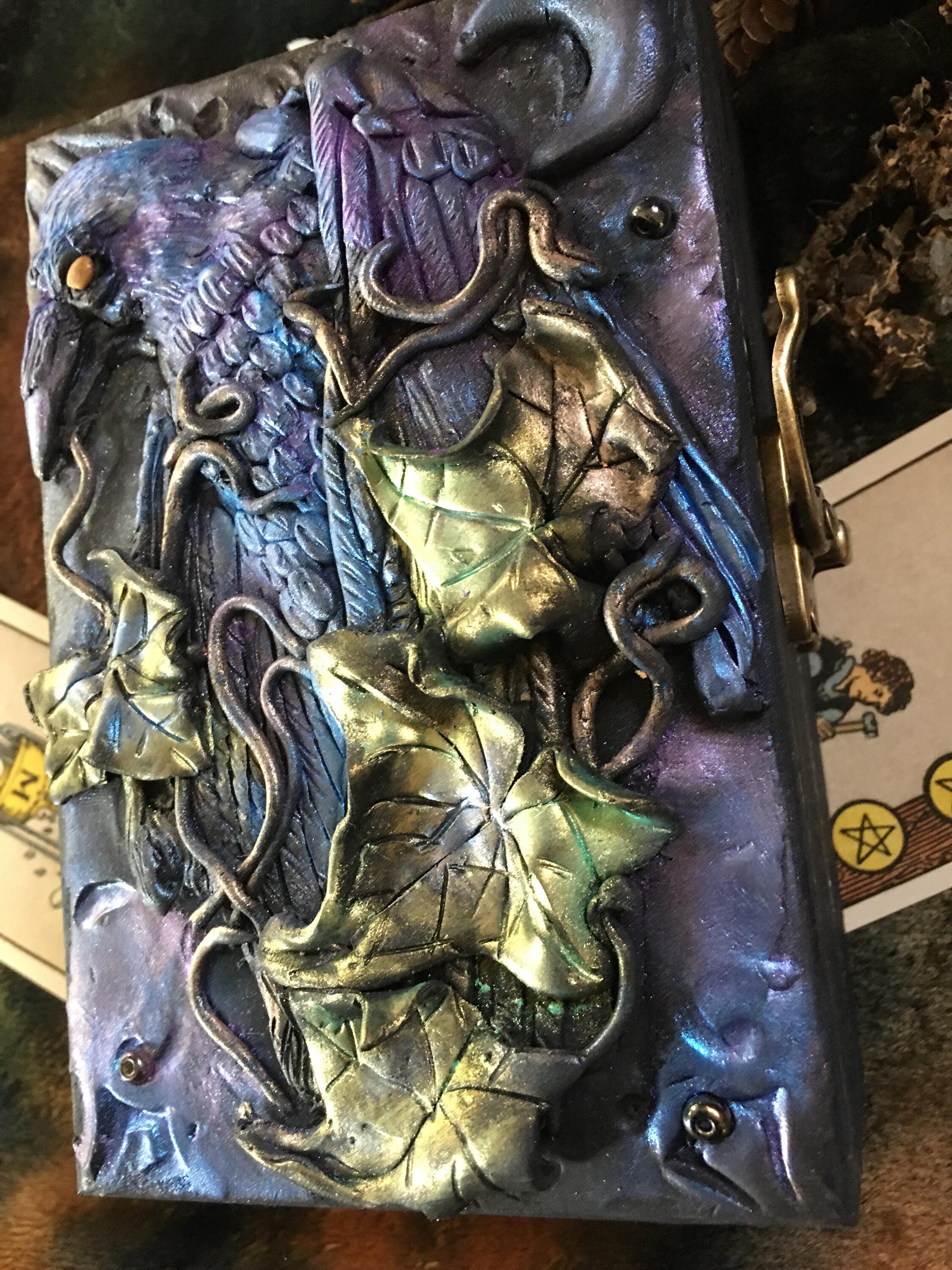 Tarot Card Box Ethereal Raven - Etsy