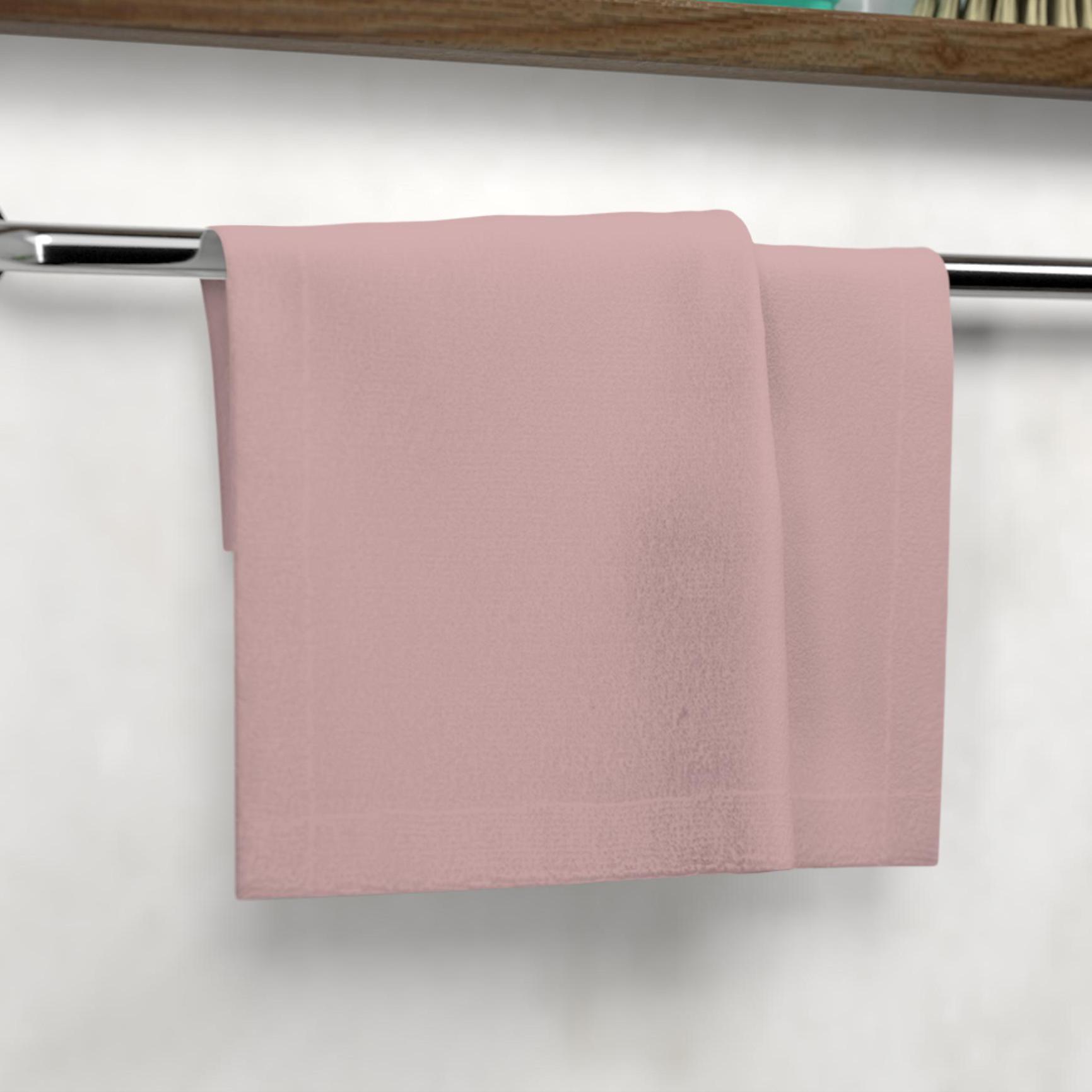 Blush Pink Face Towels - Soft and Absorbent Face Towel Set for Bathroom ...