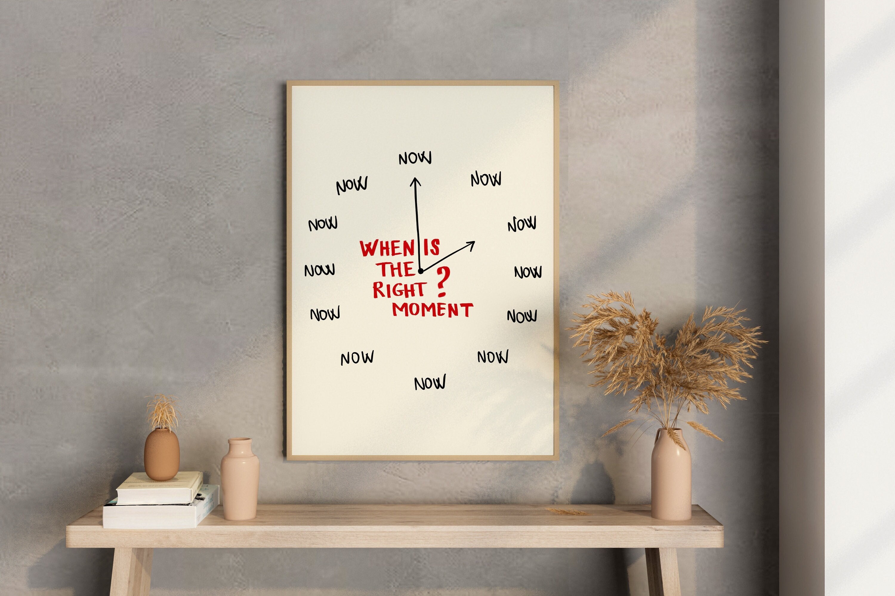 Motivational Poster, Trendy Wall Art, Mid Century Modern Wall Art ...
